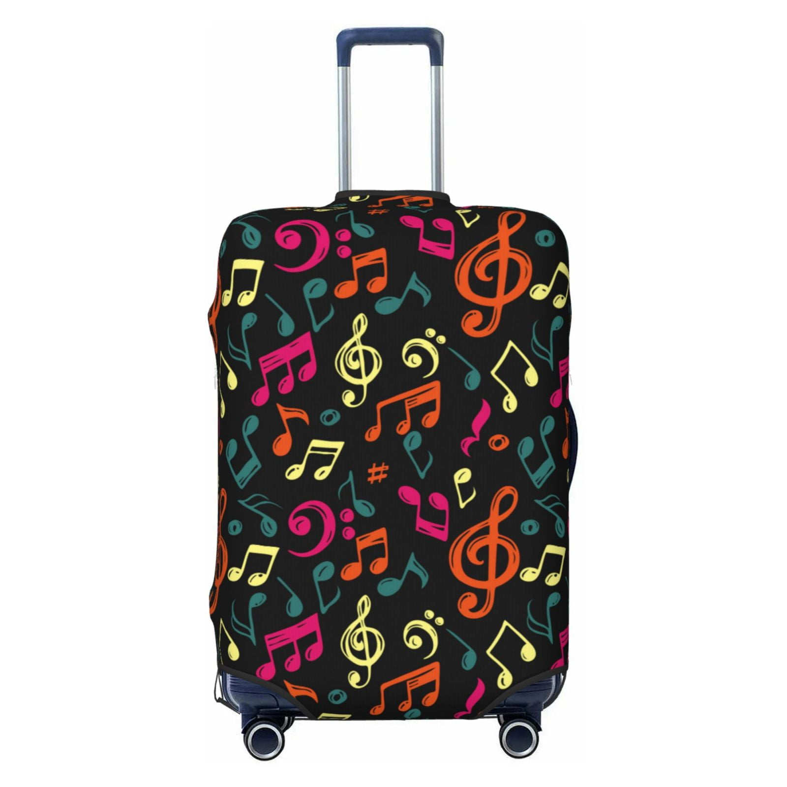 Balery Luggage Cover Music Notes Print Suitcase Covers for Luggage ...