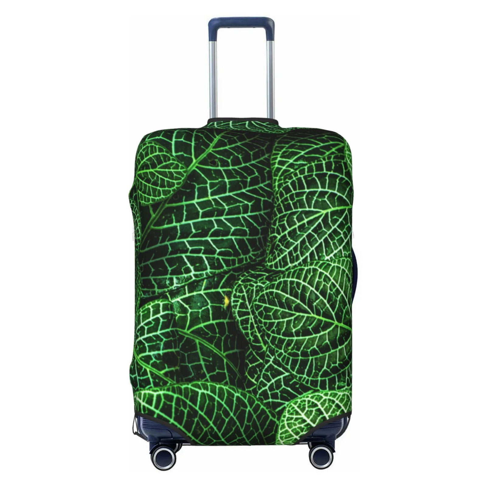 Balery Luggage Cover Natural Green Leaves Print Suitcase Covers for ...