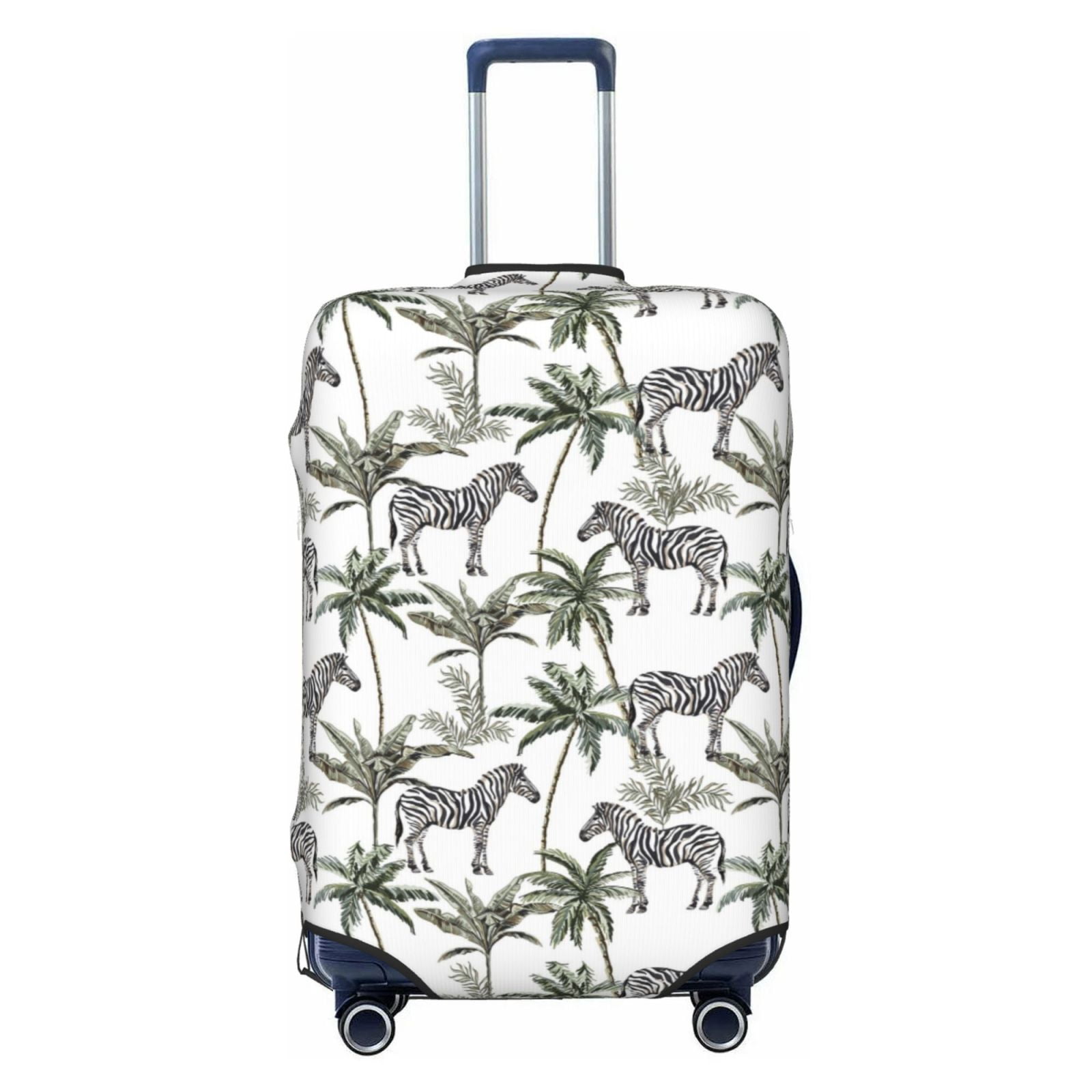 Balery Luggage Cover Palm Trees Zebra Print Suitcase Covers for Luggage ...