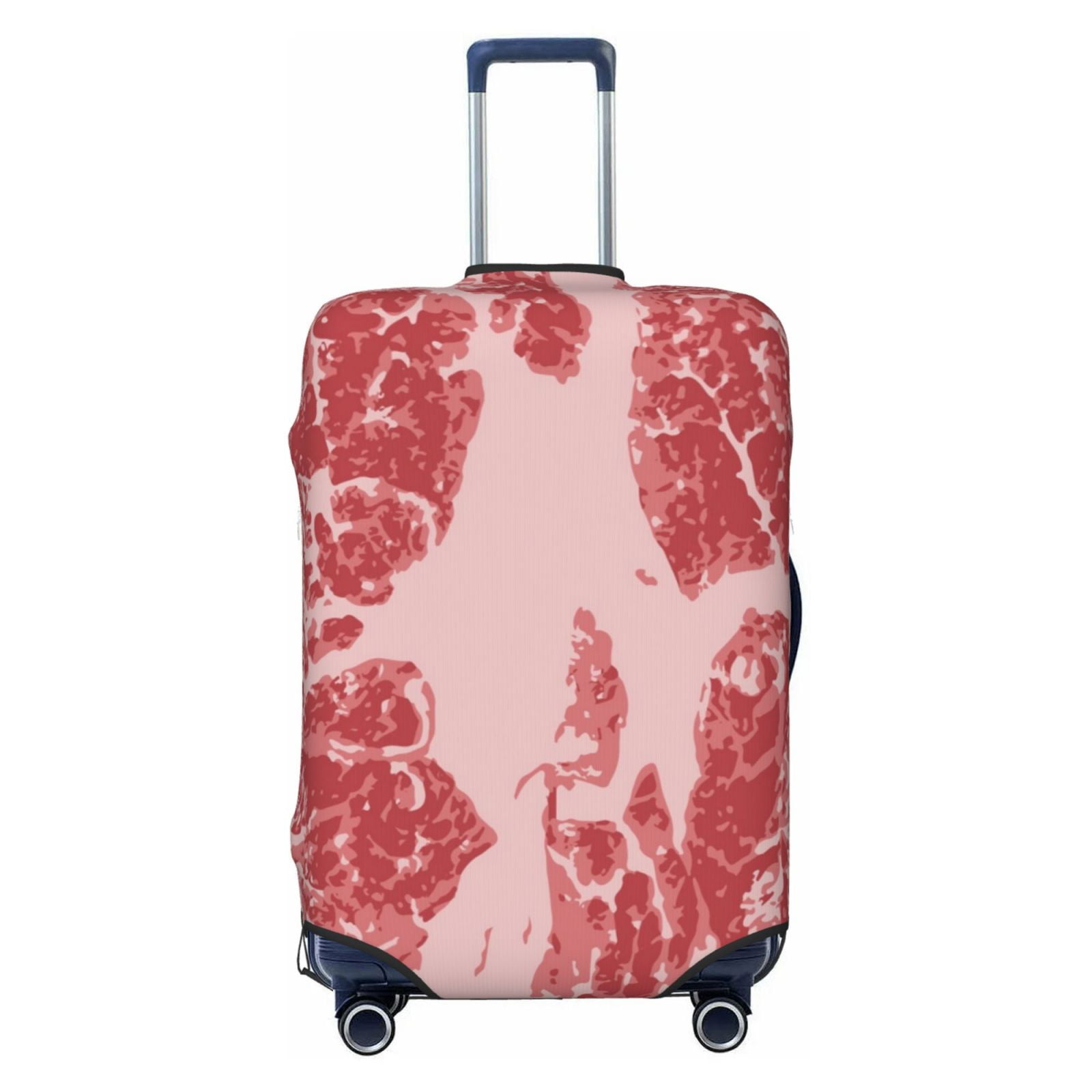 Balery Luggage Cover Red Meat Print Suitcase Covers for Luggage Elastic ...