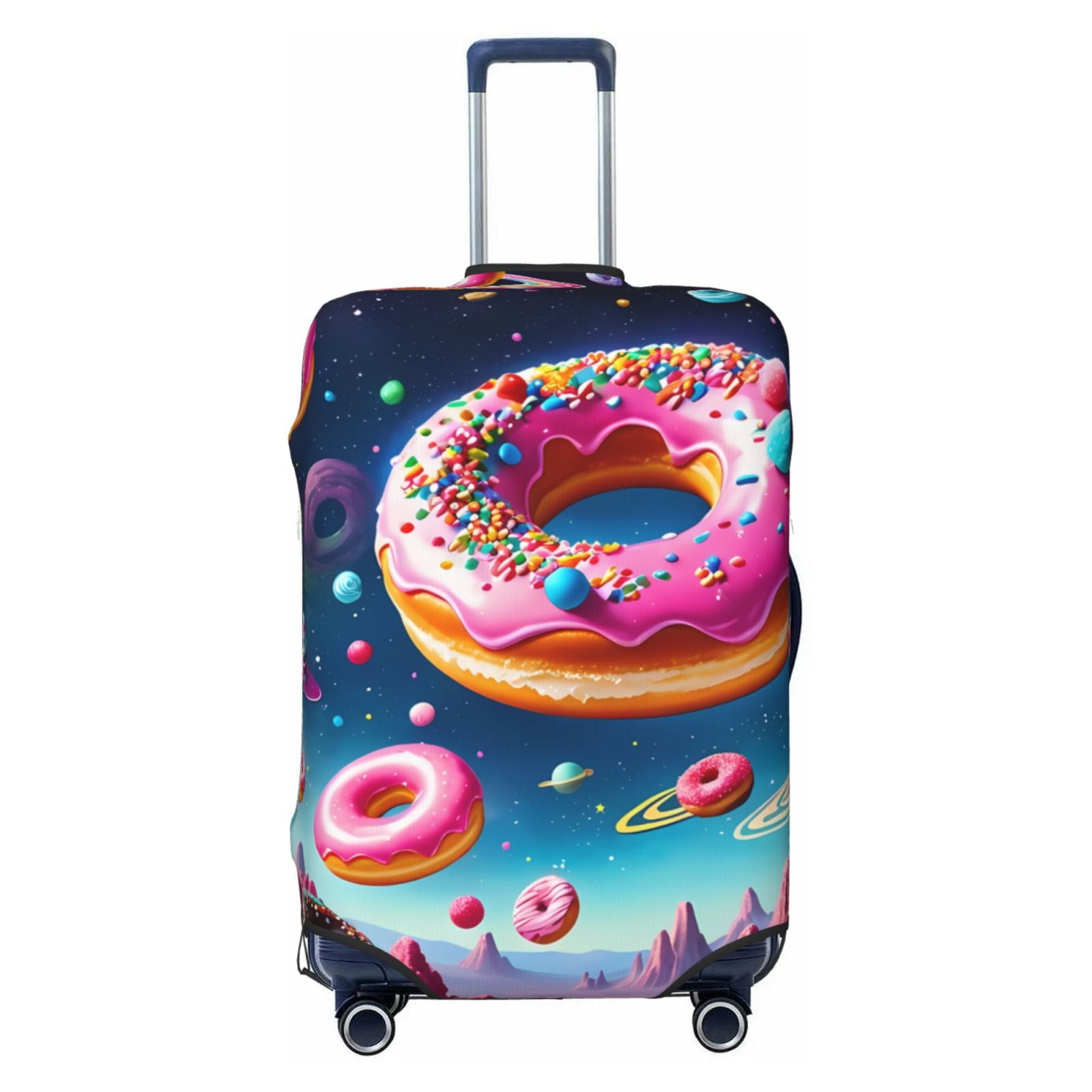 Balery Luggage Cover Starry Sky Colorful Donut Print Suitcase Covers ...