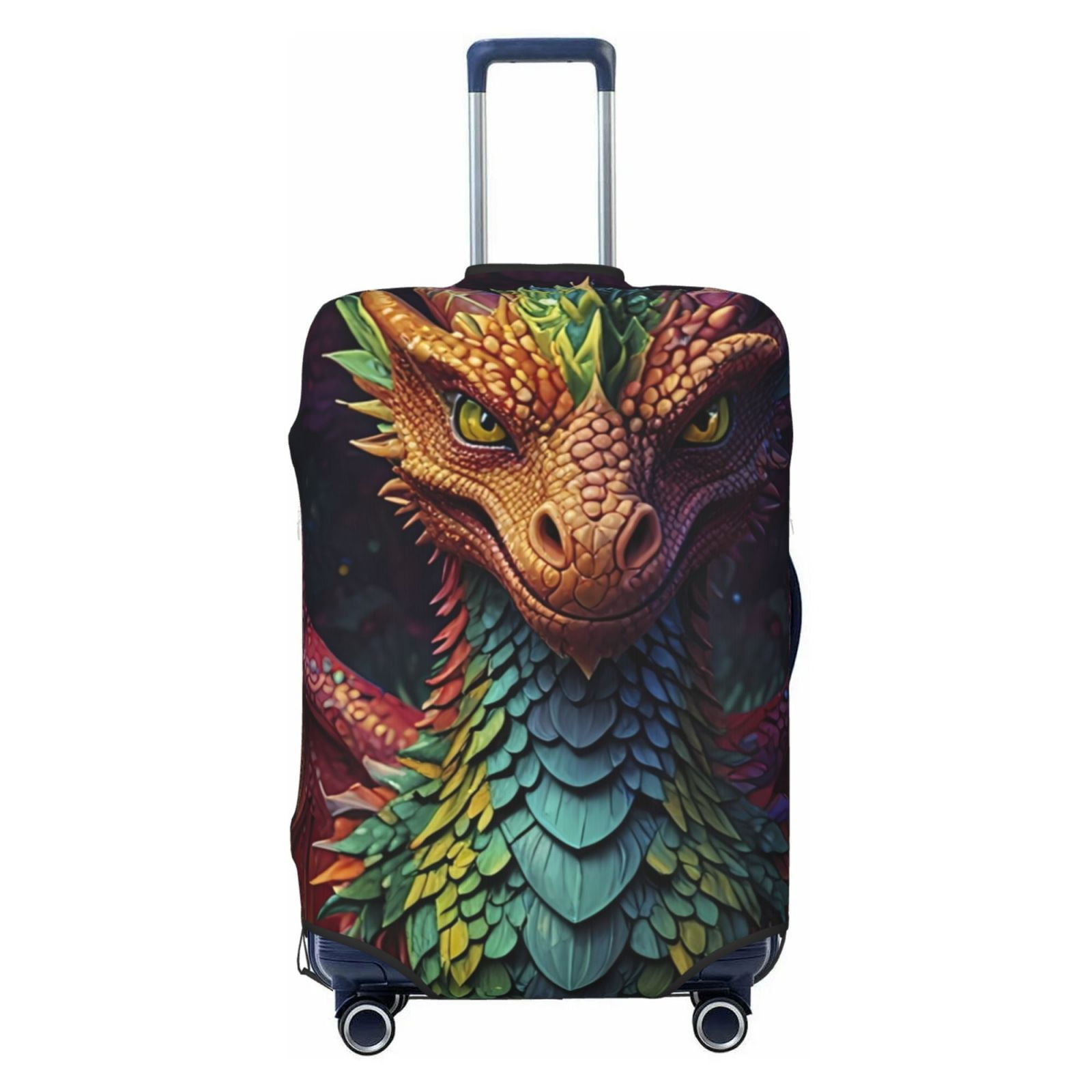 Balery Luggage Cover Whimsical Dragon Color Cool Print Suitcase Covers ...