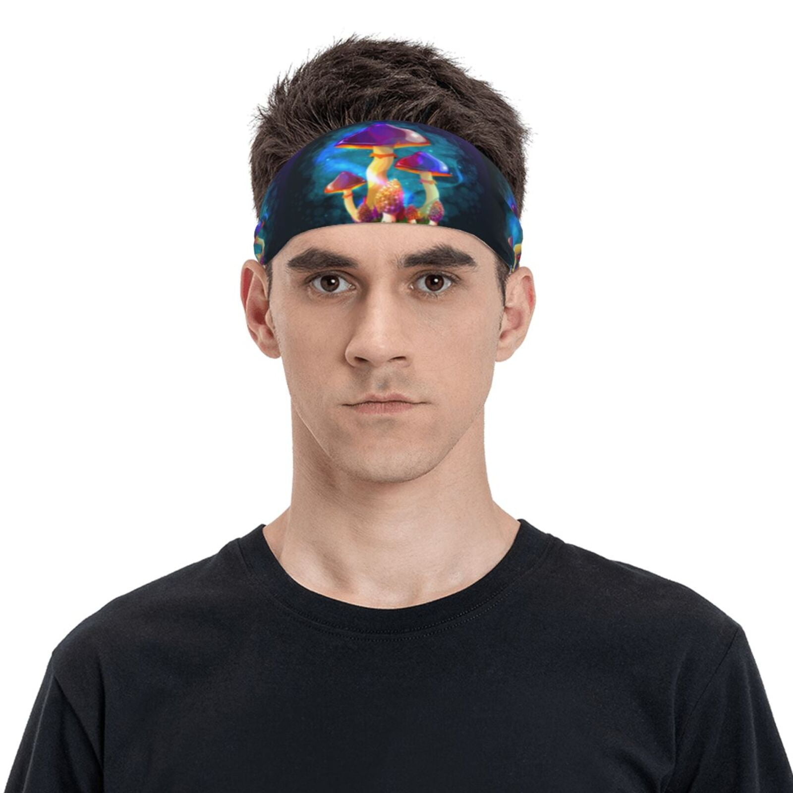 Balery Magic Mushrooms ,Fireflies Sports Headbands for Men,Moisture ...
