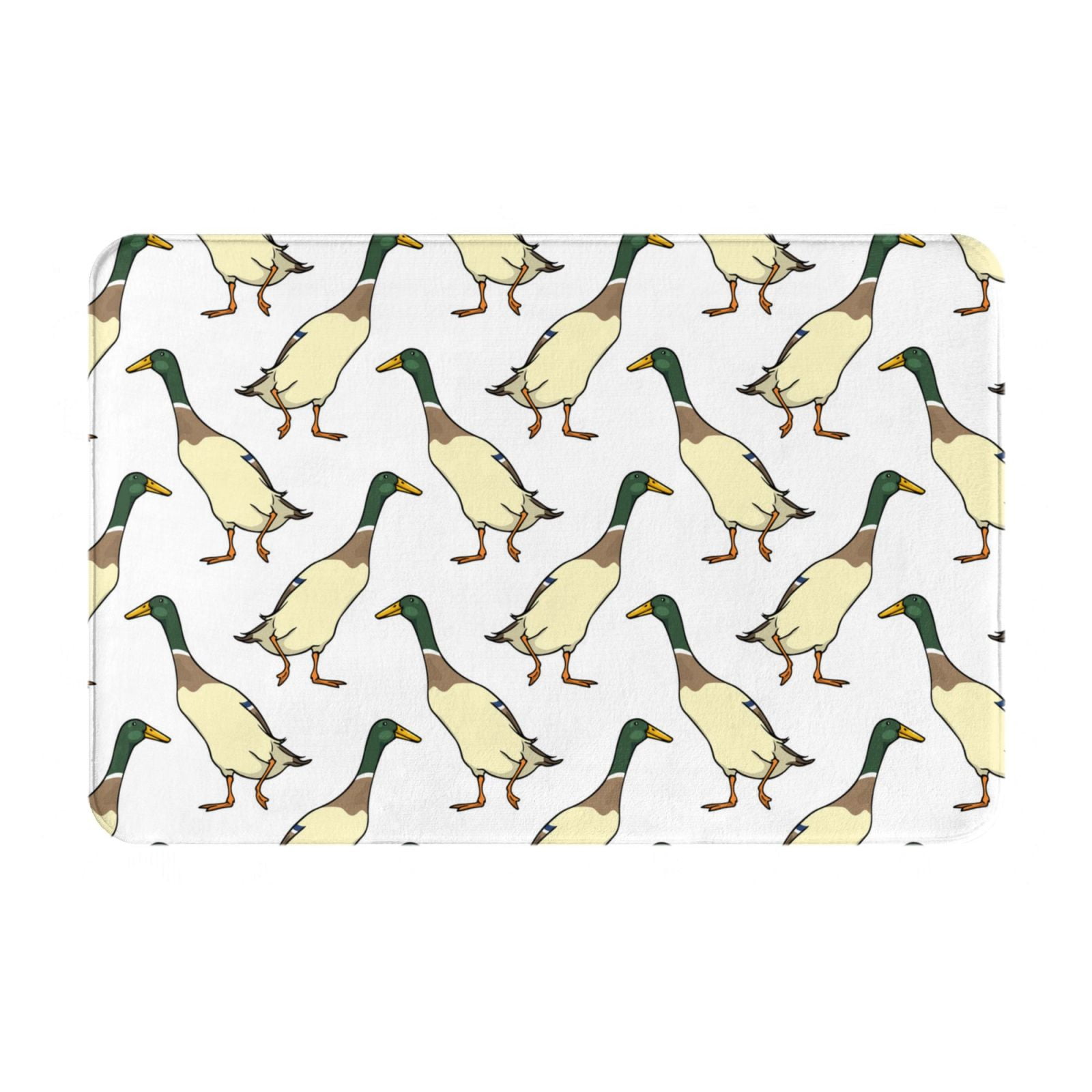 Balery Mallard Ducks Doormat, Durable Flannel Fabric, Waterproof Stain ...