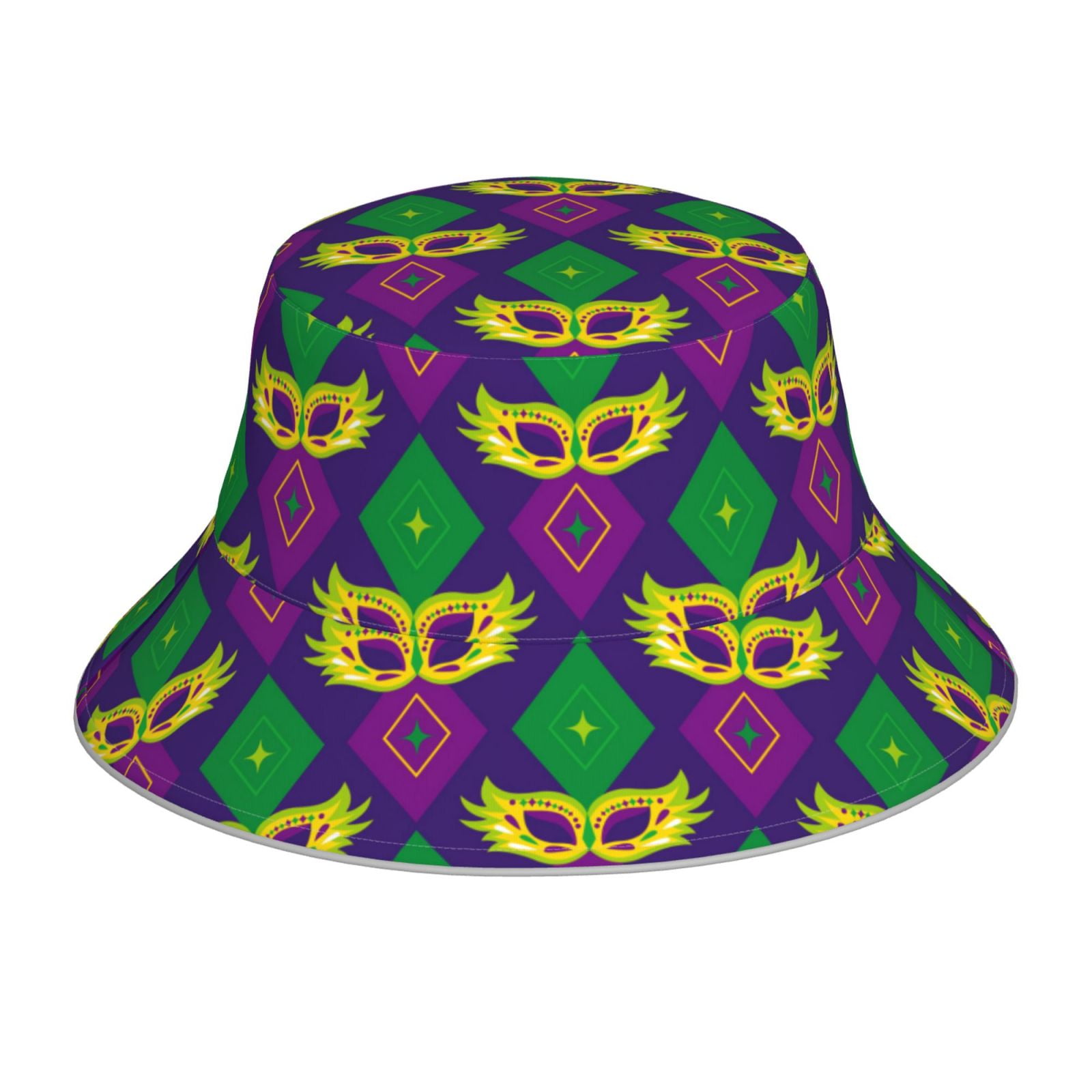 Balery Mardi Gras Carnival3 Sun Hats for Men Women Bucket Hat UPF 50 ...