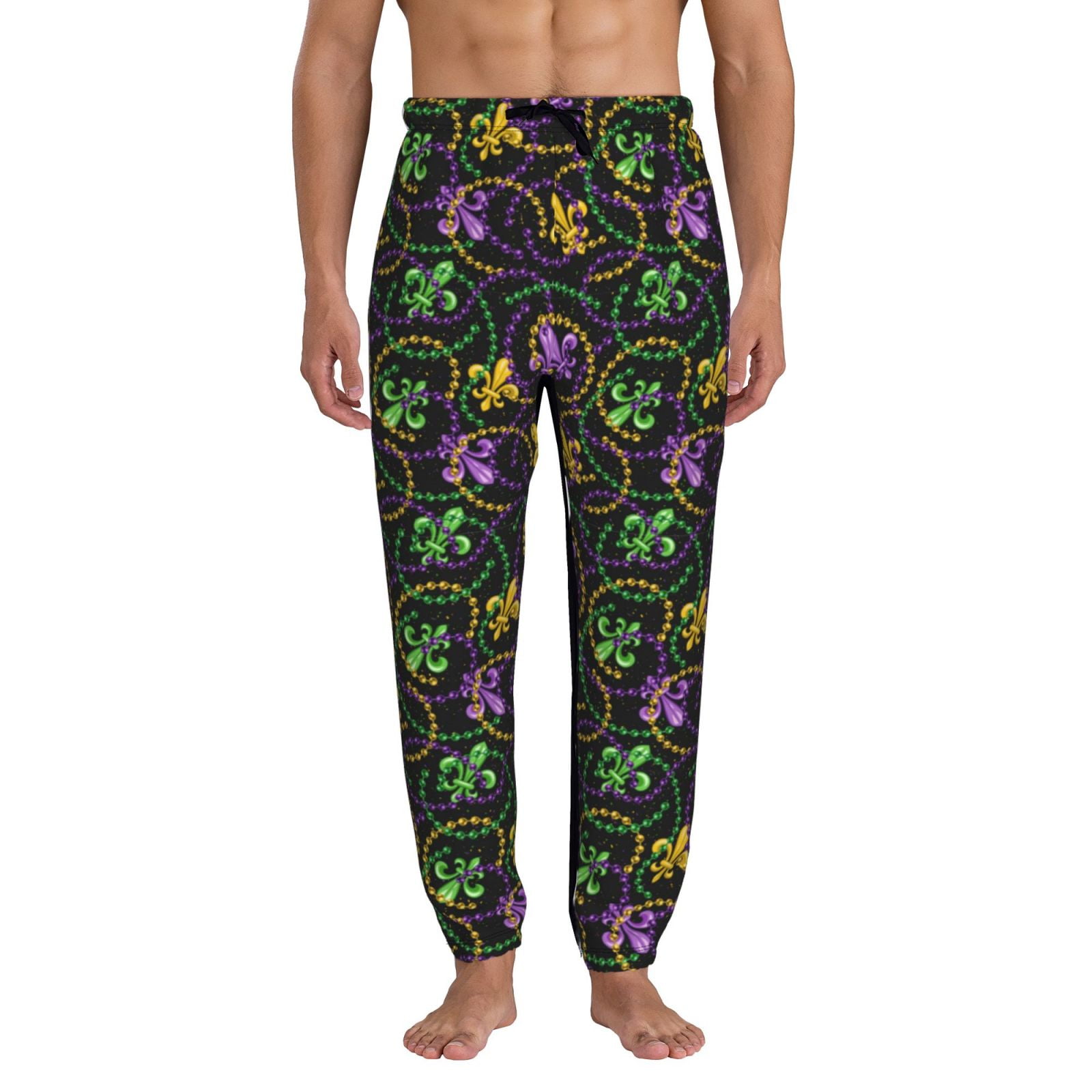 Balery Mardi Gras6 Pattern Joggers for Men Athletic Workout Sweatpants ...