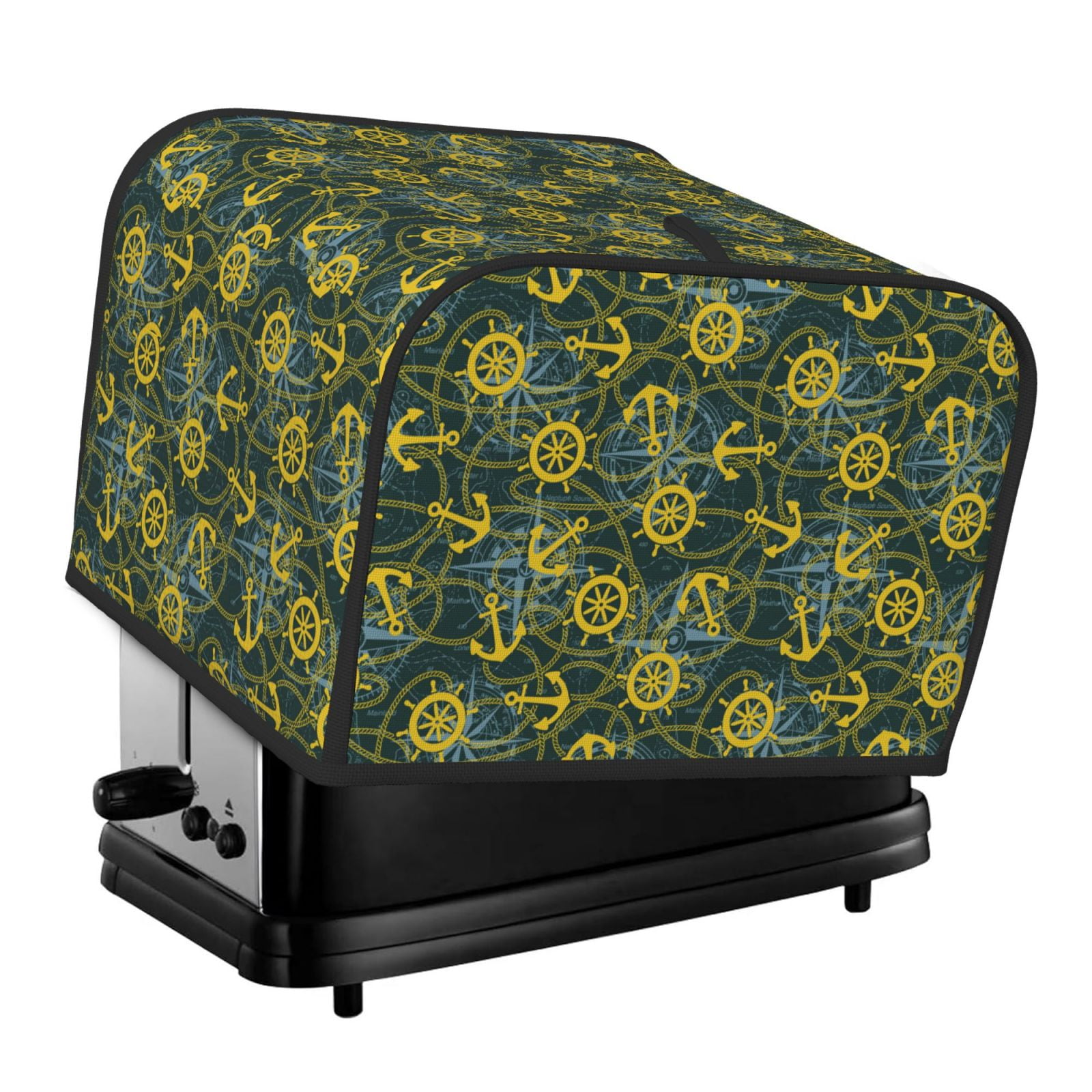 Balery Marine Anchors And Compass Pattern Oven Cover Kitchen Bread ...
