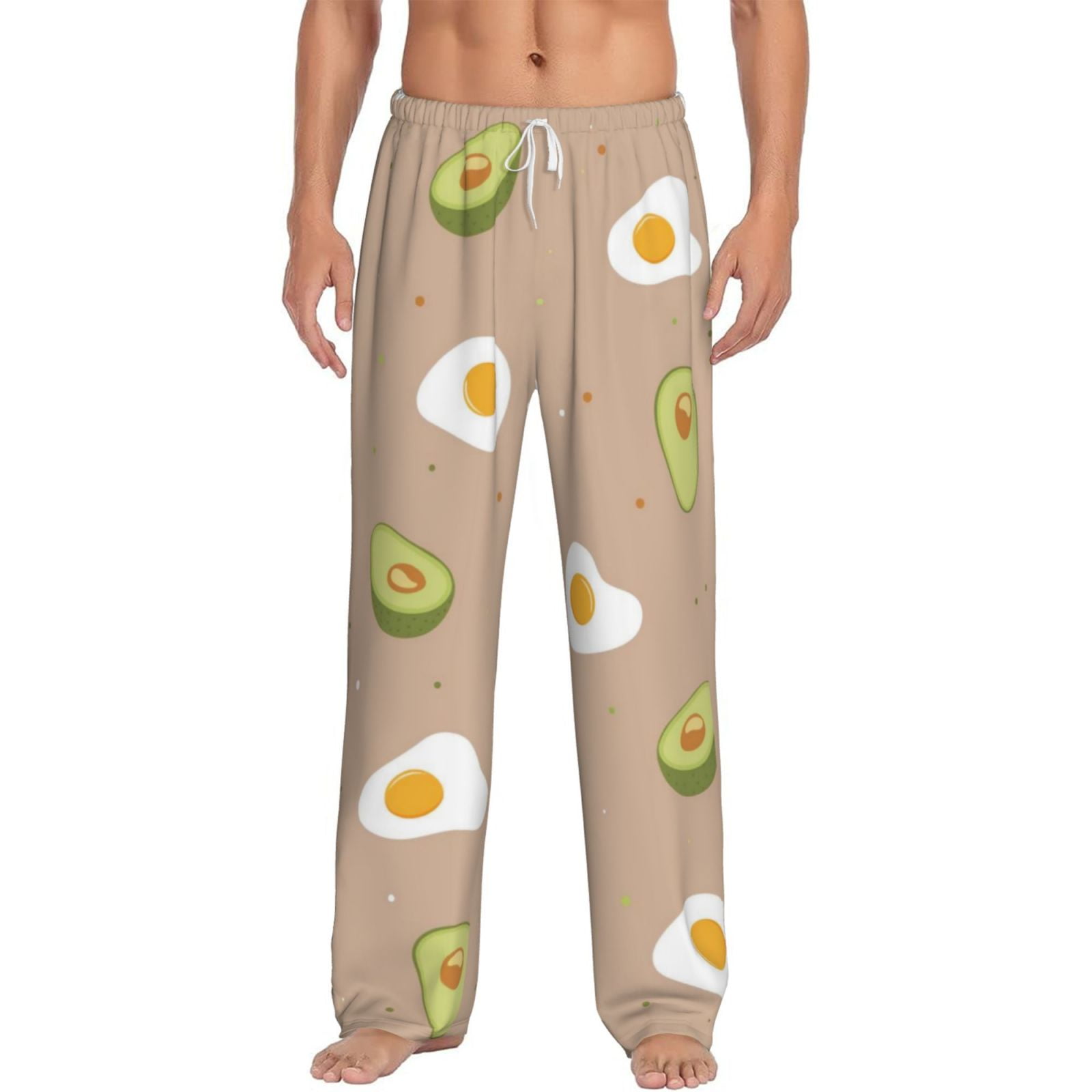 Balery Men'S Egg And Avocado Pants,Sleepwear Pants,Pajama Pants,Pj ...