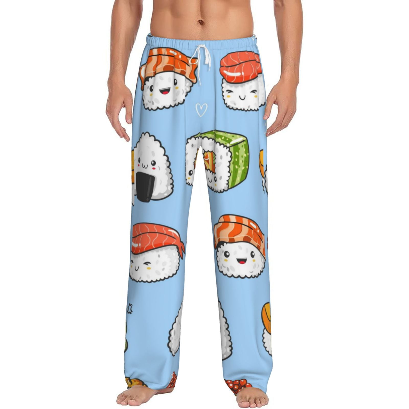 Balery Men'S Kawaii Sushi Pants,Sleepwear Pants,Pajama Pants,Pj Bottoms ...