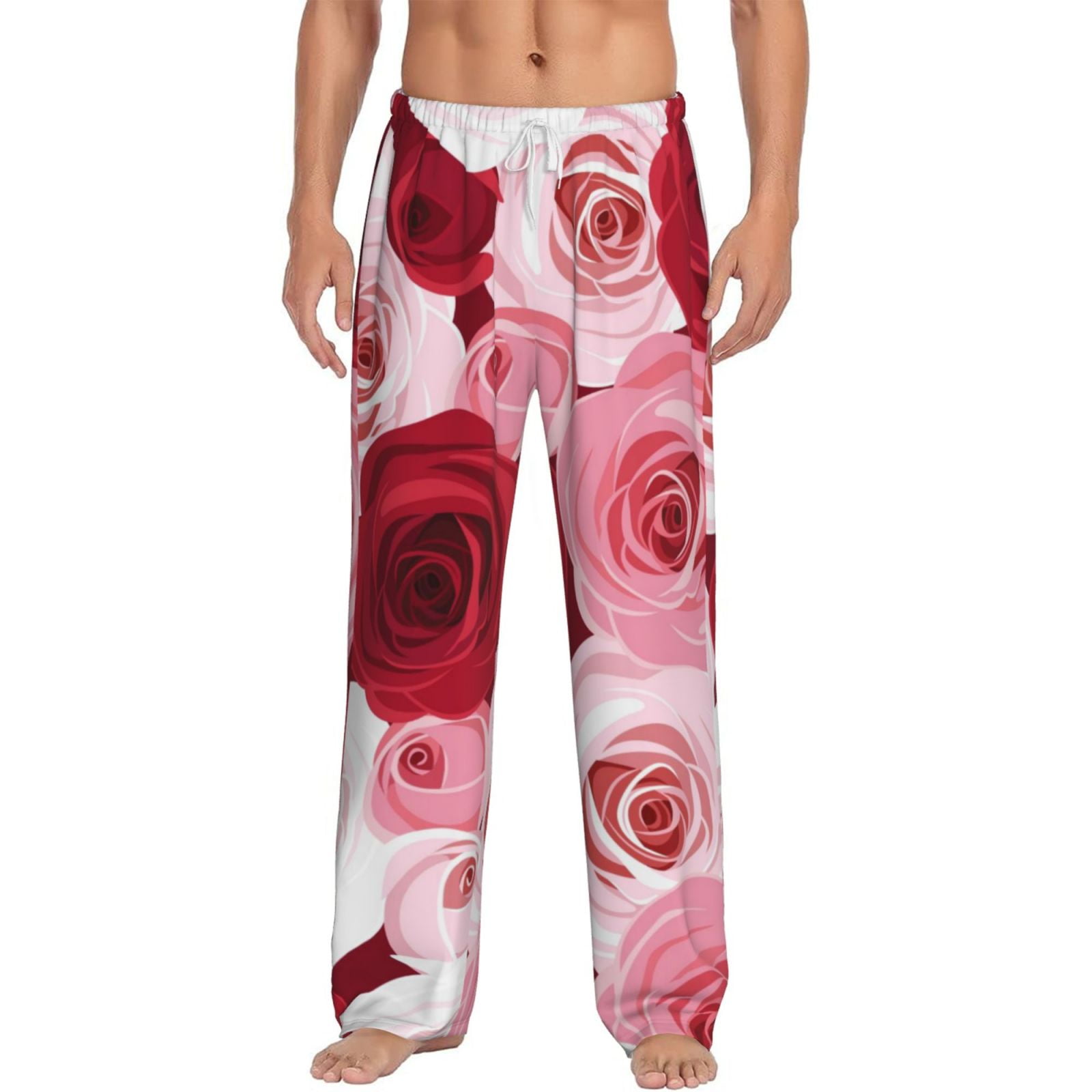 Balery Men'S Rose Pants,Sleepwear Pants,Pajama Pants,Pj Bottoms ...