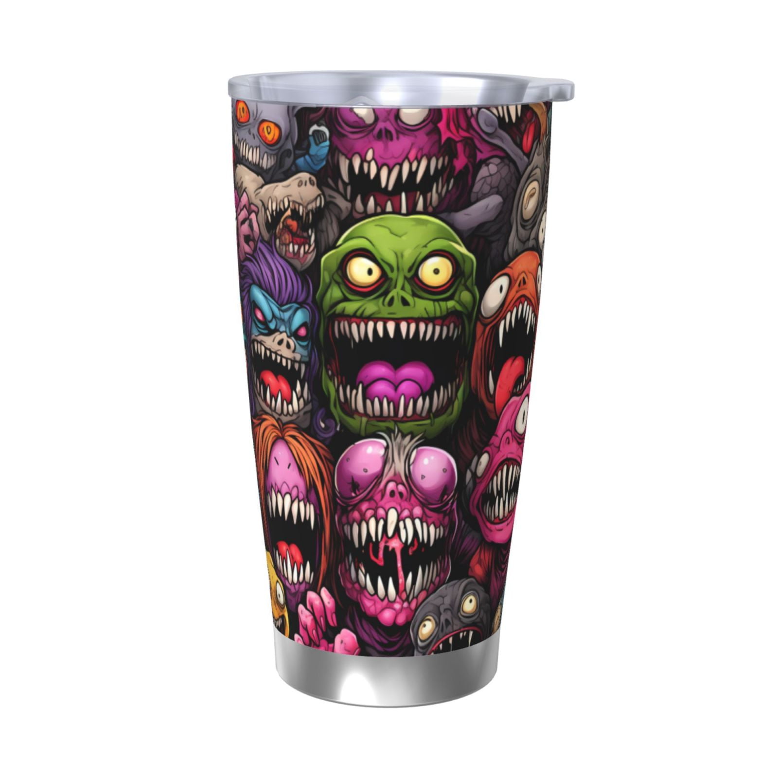 Balery Monstrous Cartoon Characters Pattern 20oz Insulated Car Cup with ...