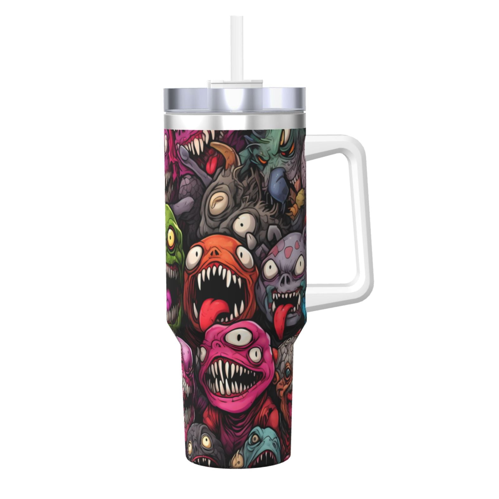 Balery Monstrous Cartoon Characters Pattern 40oz Stainless Steel ...