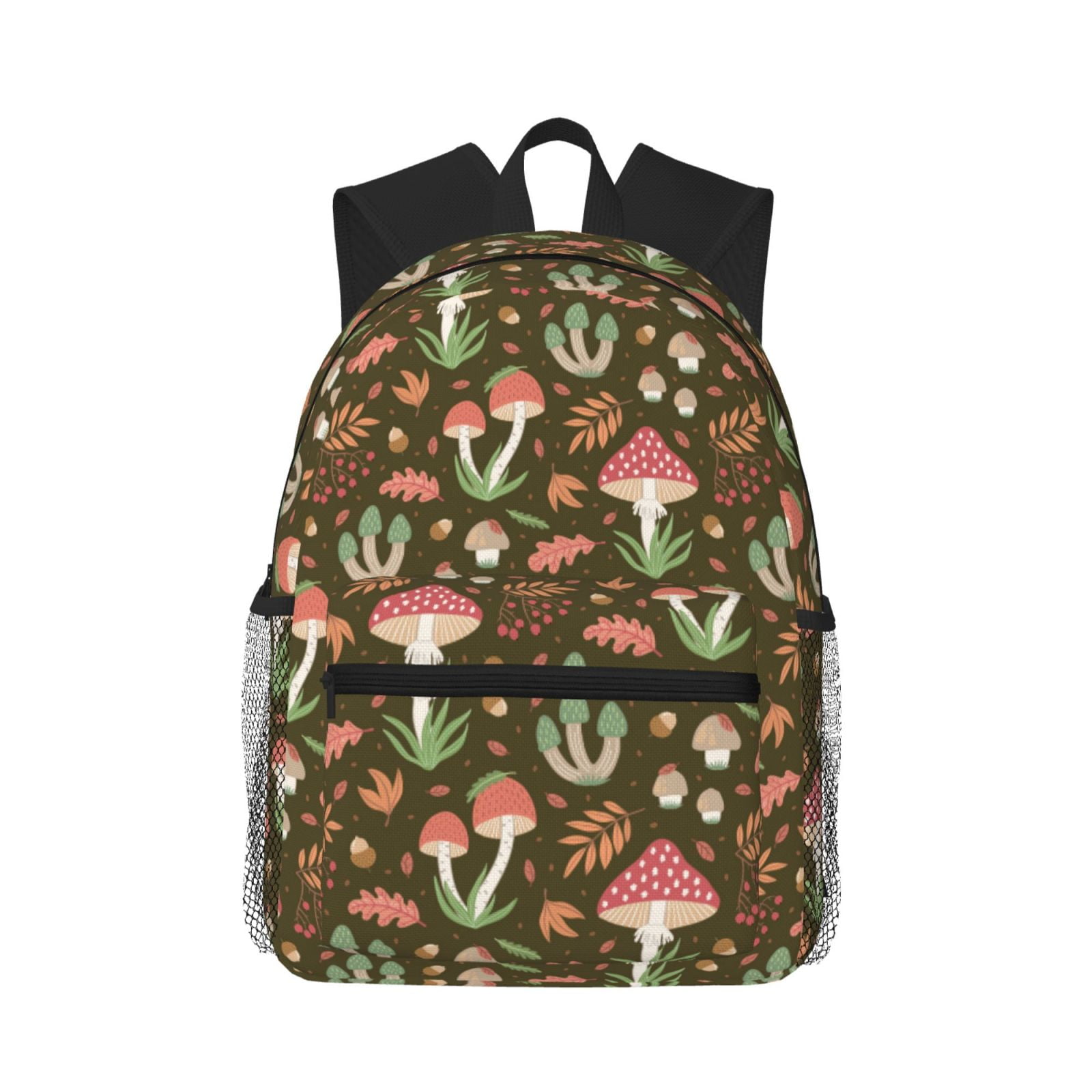 Balery Mushrooms and Autumn Backpack for Women Men,Lightweight Casual ...