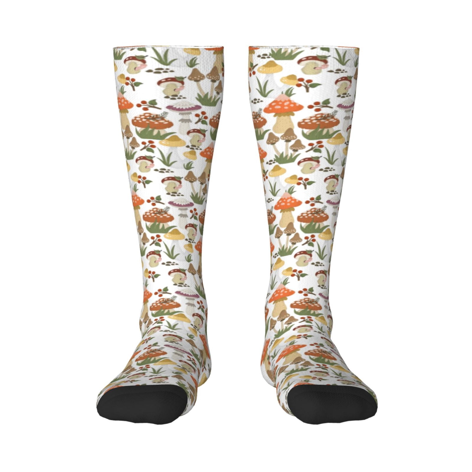 Balery Mushrooms Fun Novelty Socks Men'S Women'S Crew Socks Funny Crazy ...