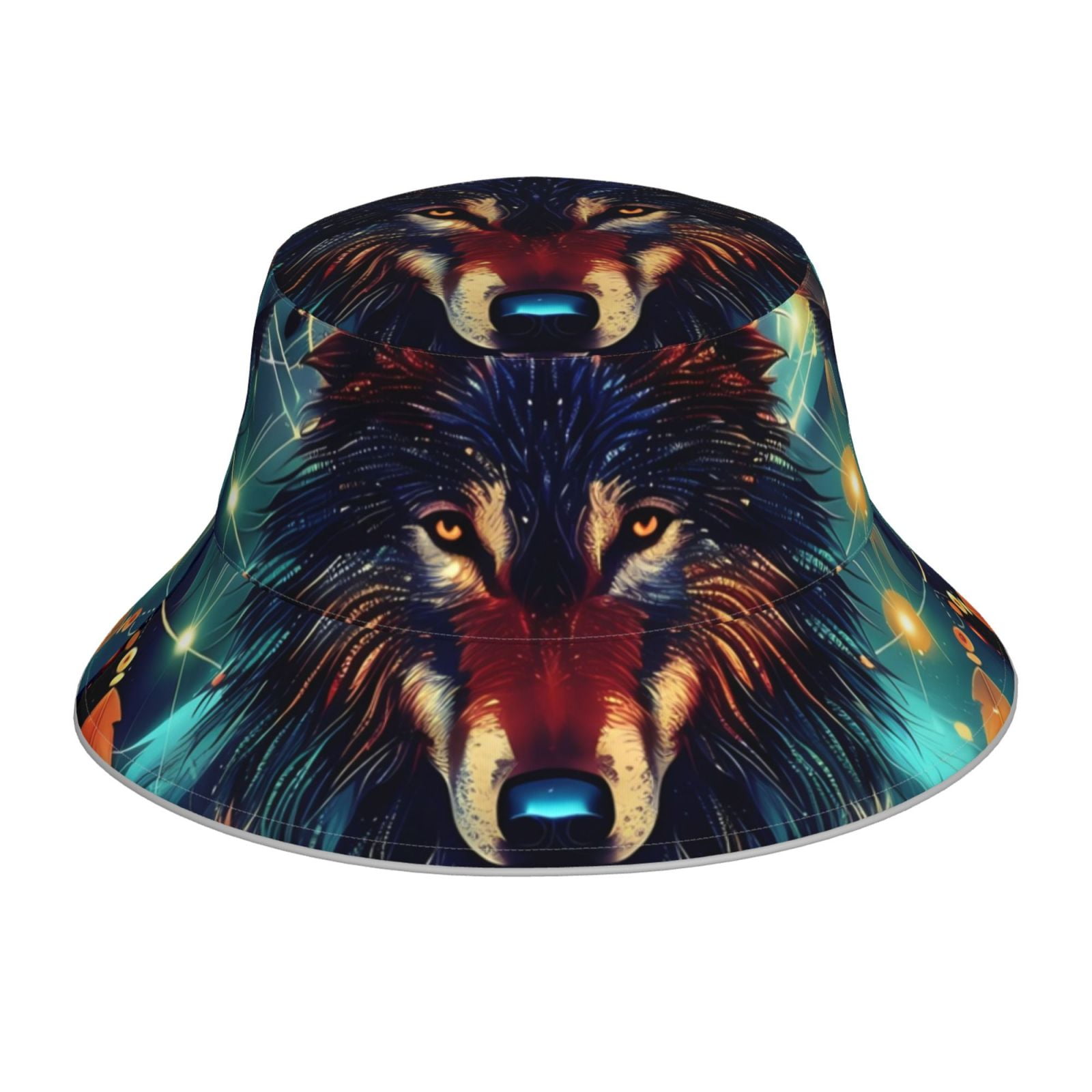 Balery Mystic Wolf Dreamcatcher Sun Hats for Men Women Bucket Hat UPF ...