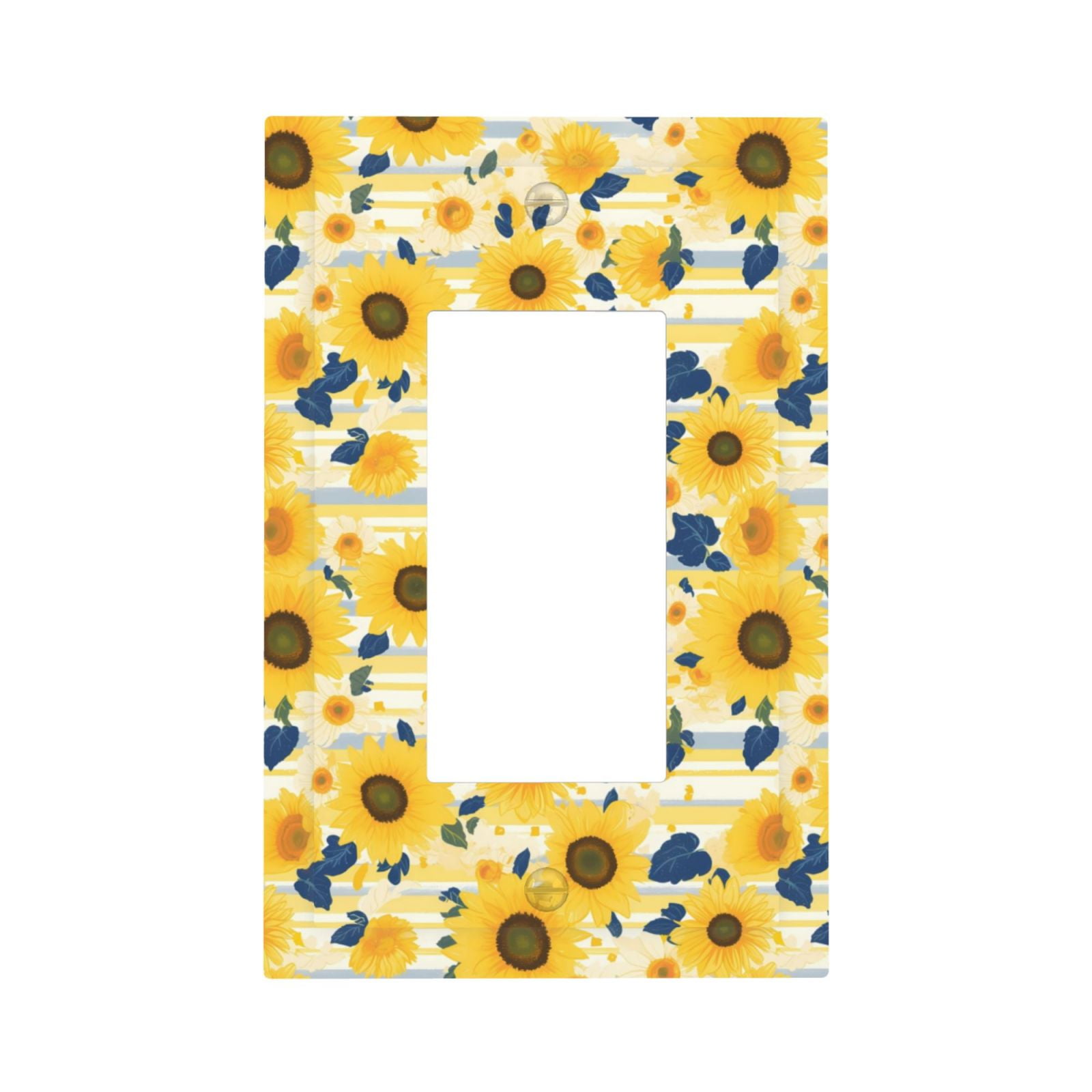 Balery Navy Blue Leaf Sunflower for Duplex Wall Plates Kit, Electrical ...