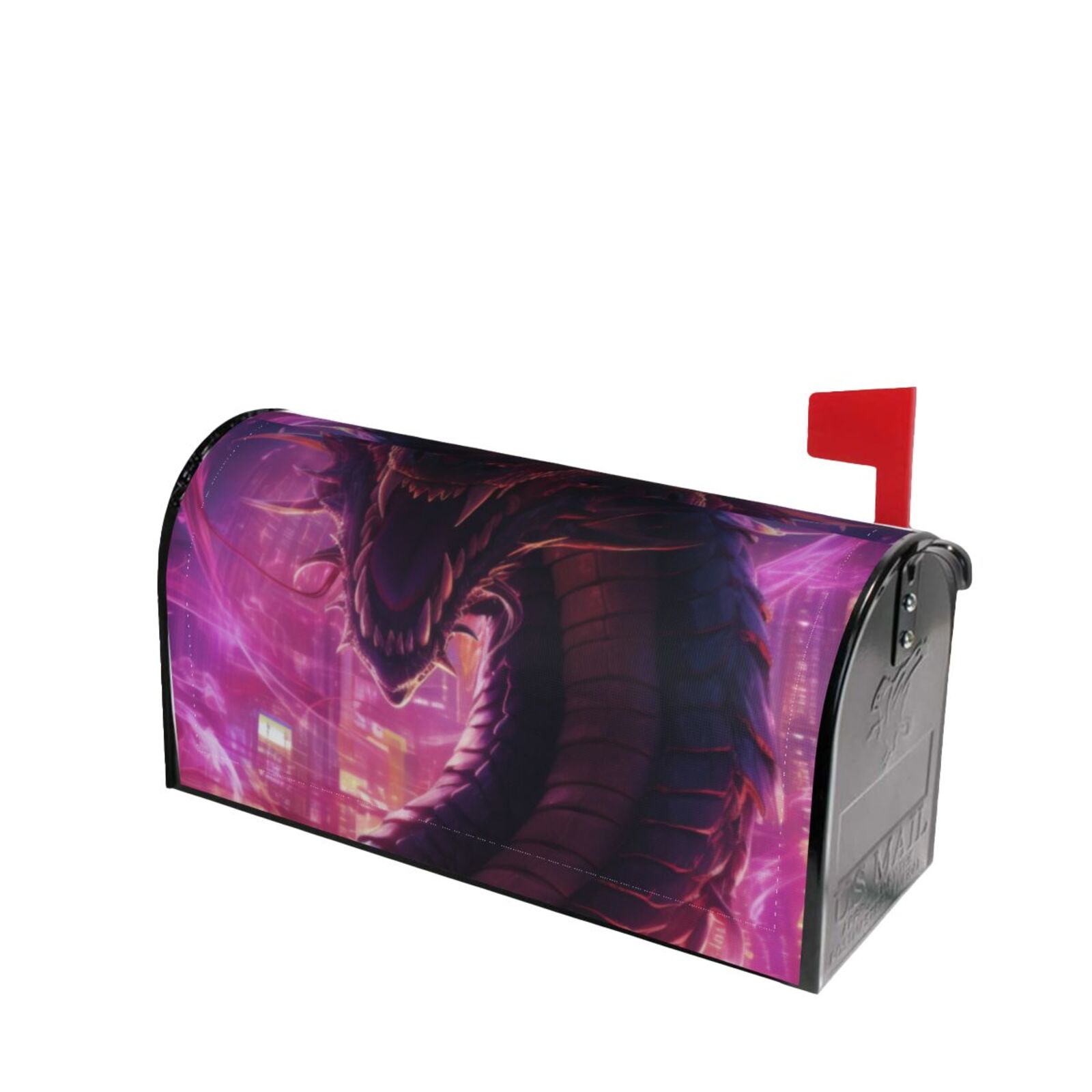 Balery Neon Futuristic Dragon Mailbox Cover - Standard Size- - Walmart.com