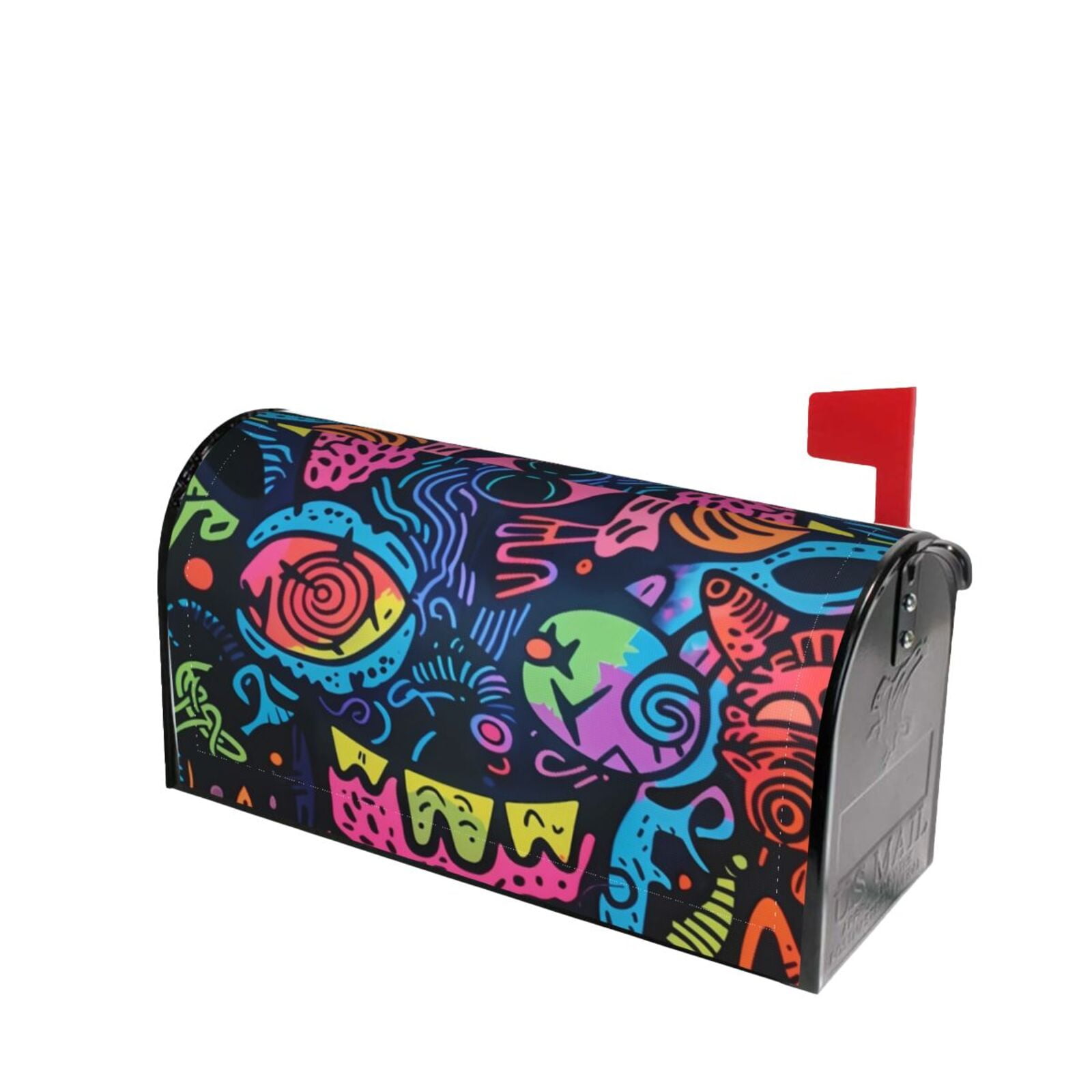 Balery Neon Graffiti Urban Art Mailbox Cover - Standard Size-25.5x21 in ...