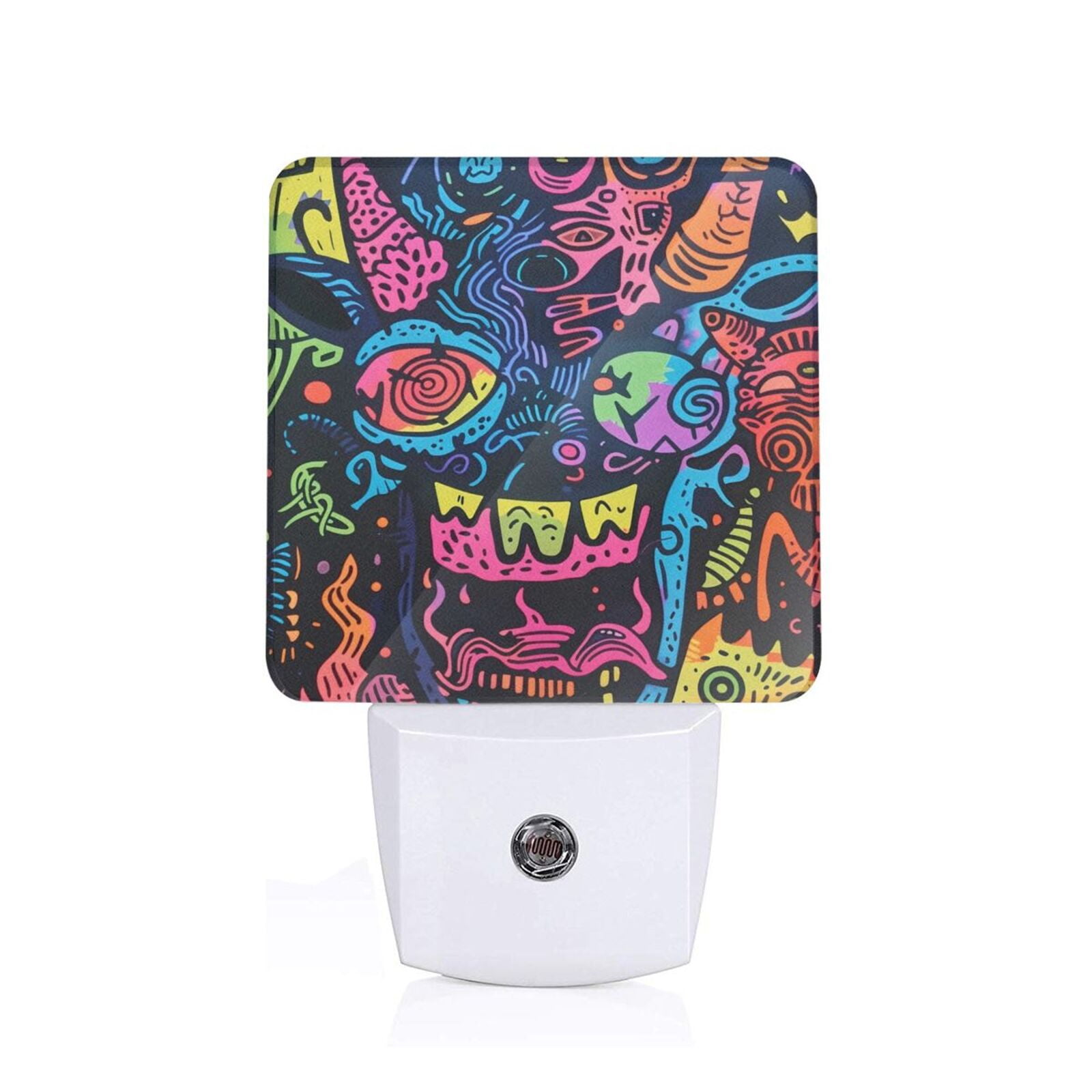 Balery Neon Graffiti Urban Art Pattern LED Night Light with Automatic ...