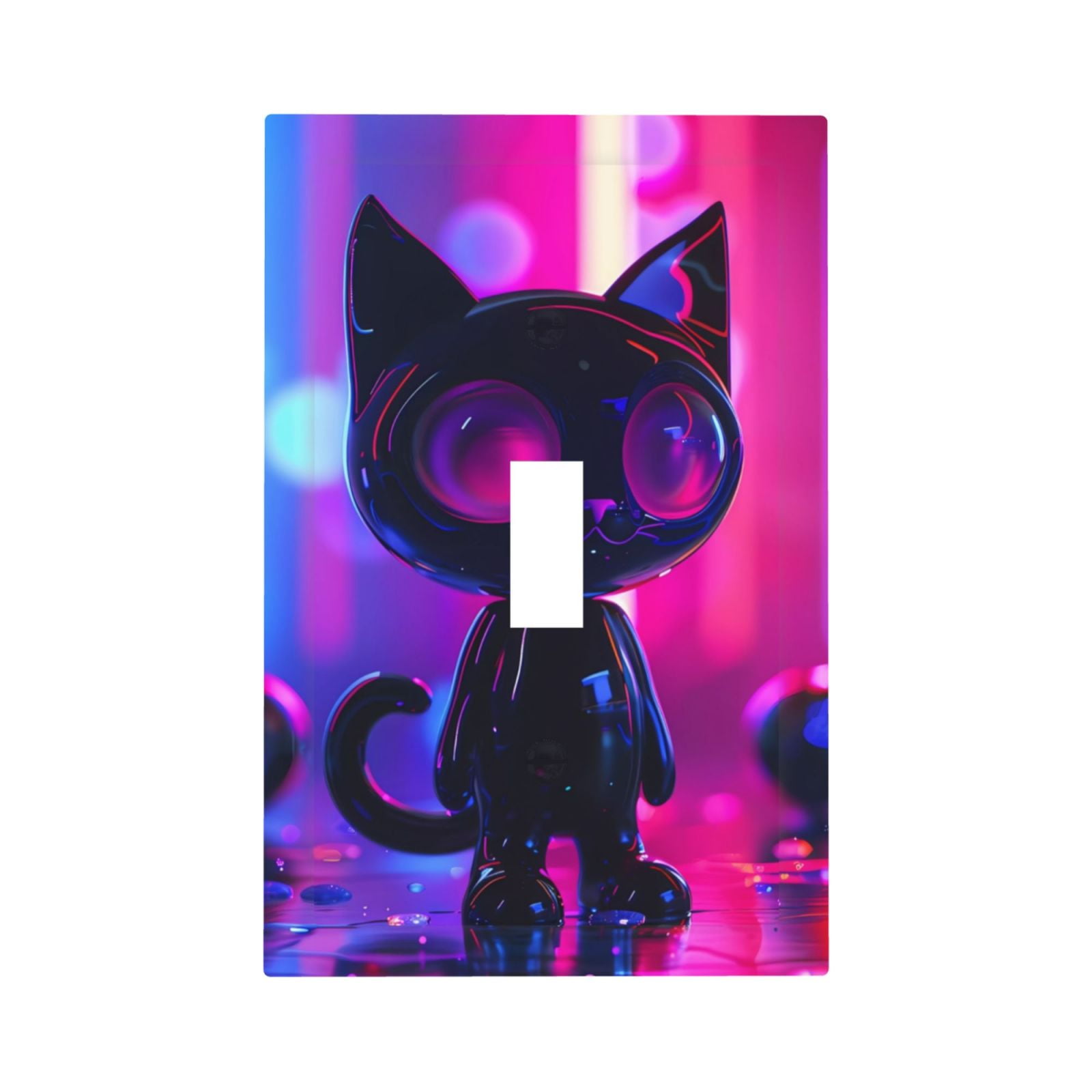 Balery Neon Toy Cat Reflections for Duplex Wall Plates Kit, Electrical ...