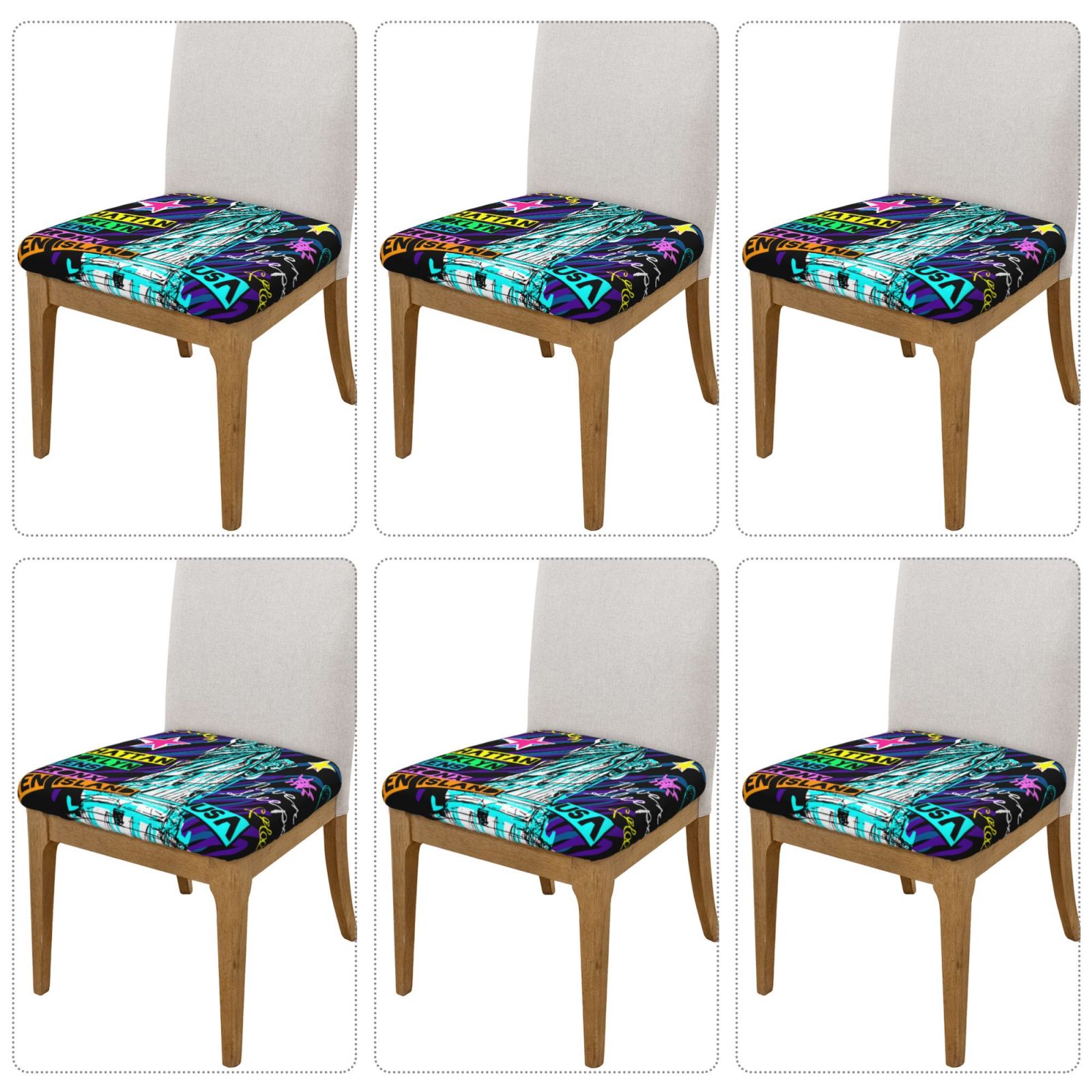 Balery New York City Stretch Couch Cushion Covers, Individual Sofa ...