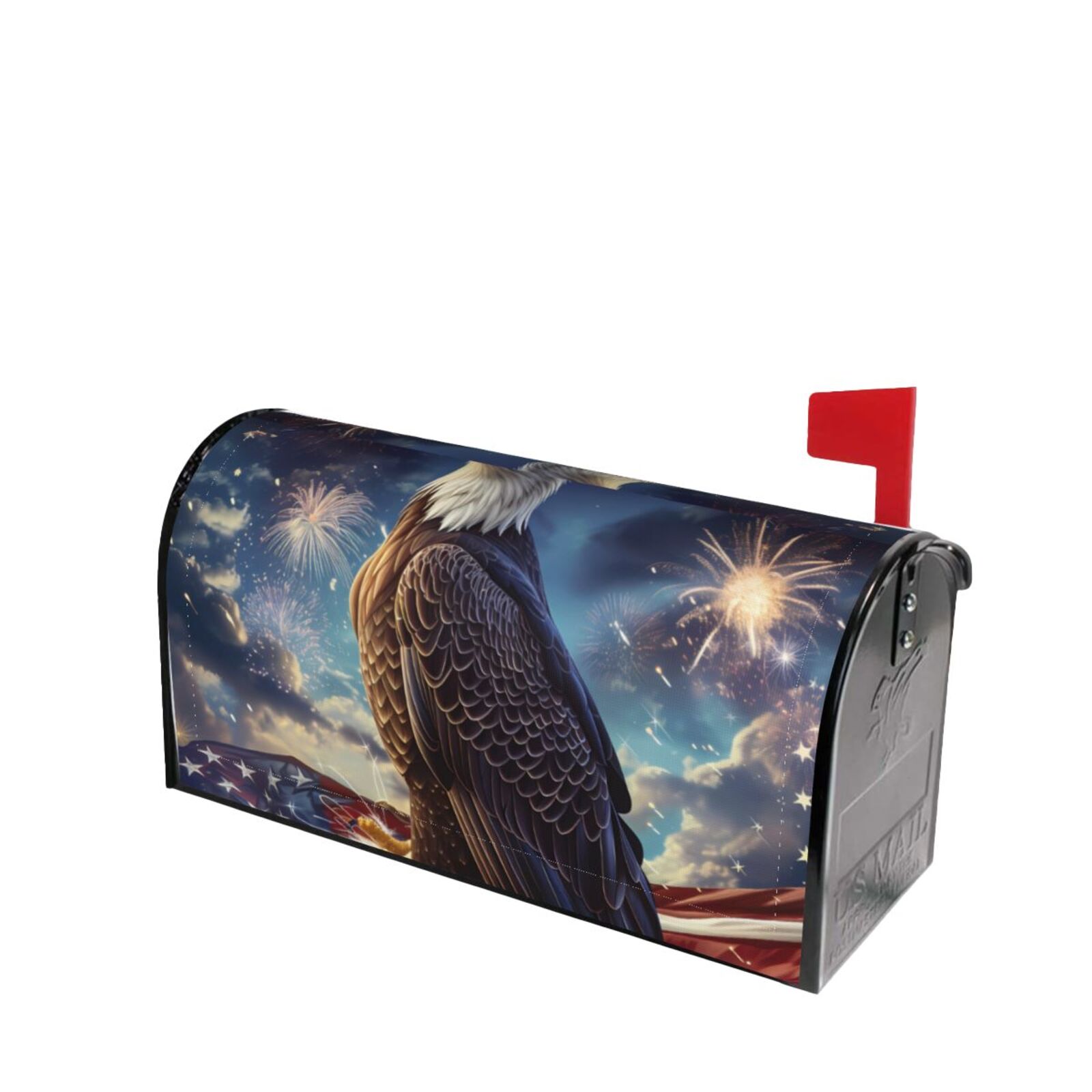 Balery Night Sky Bald Eagle Mailbox Cover - Standard Size-25.5x21 in ...