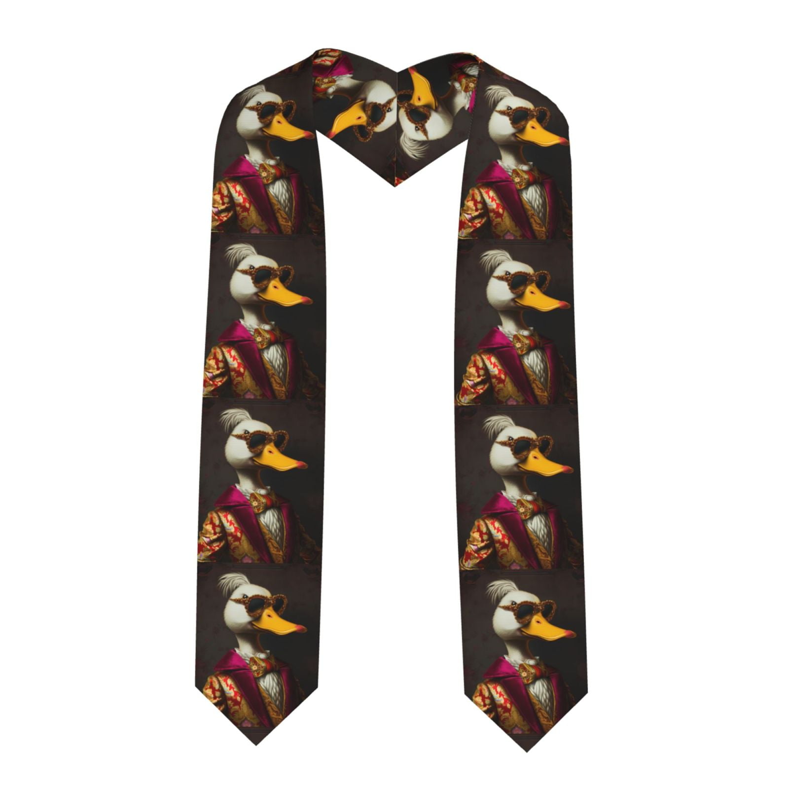 Balery Noble Style Duck Pattern Graduation Shawl Stole – Premium Satin ...