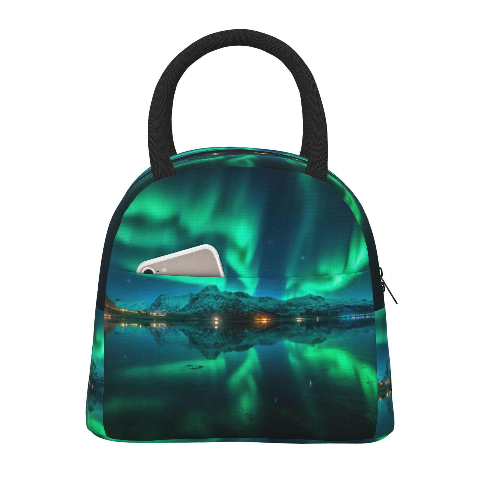 Balery Northern Lights Pattern Lunch Bag Women, Lunch Box, Lunch Bag ...