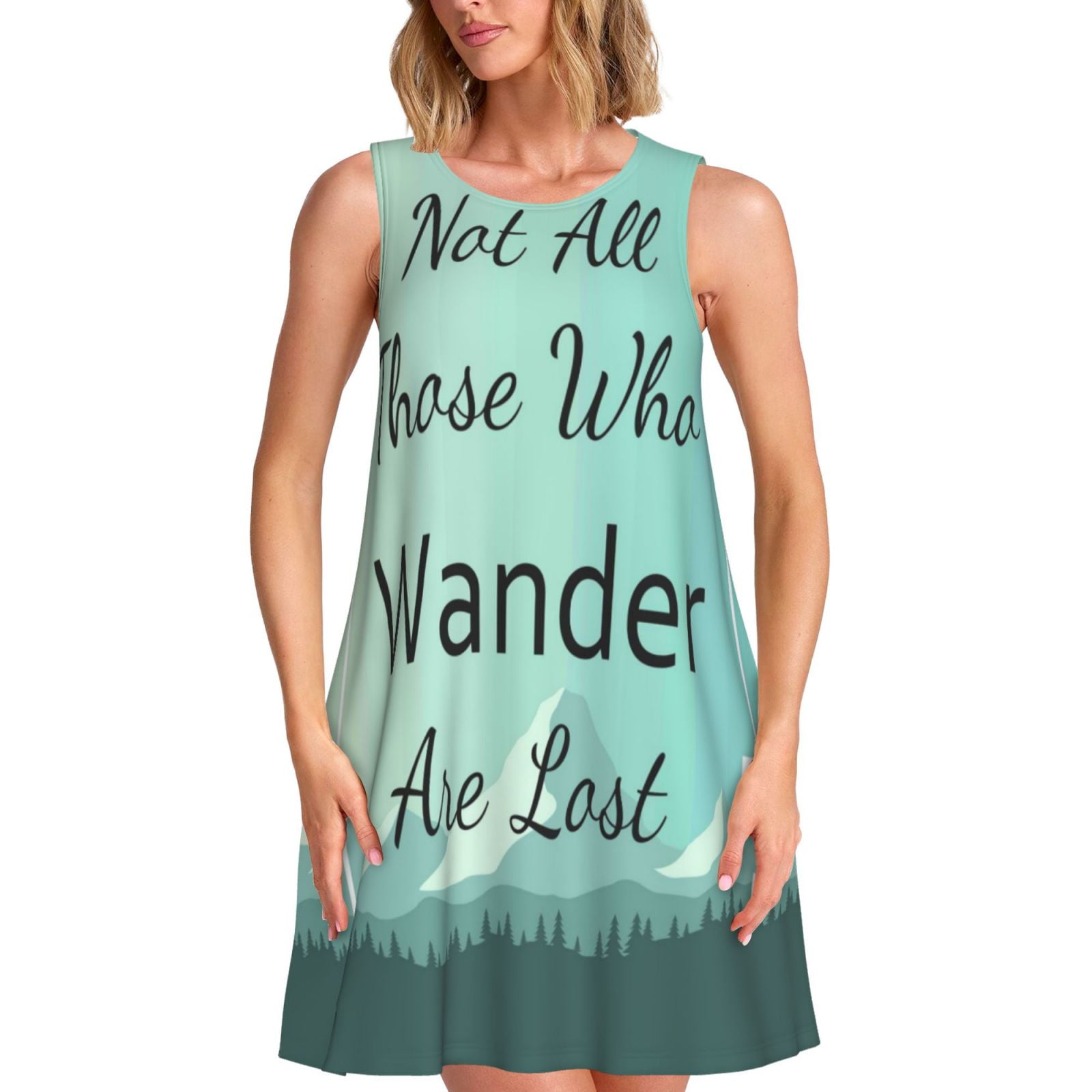 Balery Not All Those Who Wander Are Lost1 Pattern Women’s Summer ...
