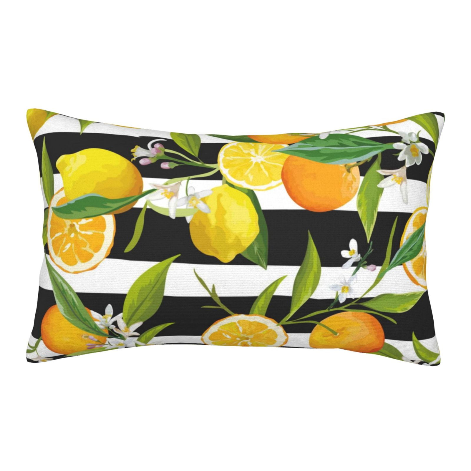 Balery Orange and Lemon Bedding Queen Pillow Cases - Envelope Closure ...