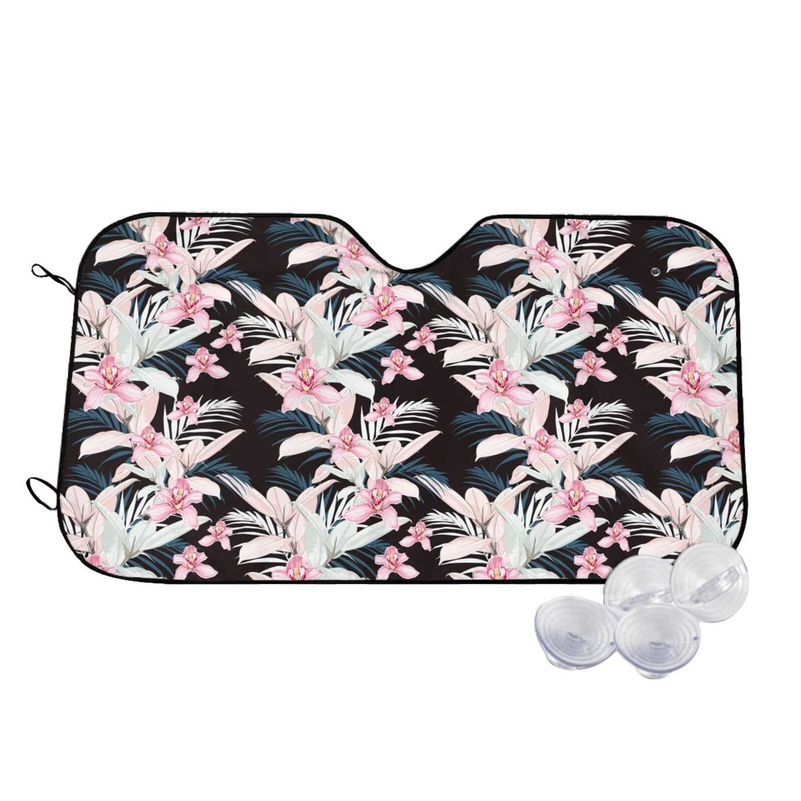 Balery Orchids Flowers Print Car Windshield Sun Shade,Windshield ...