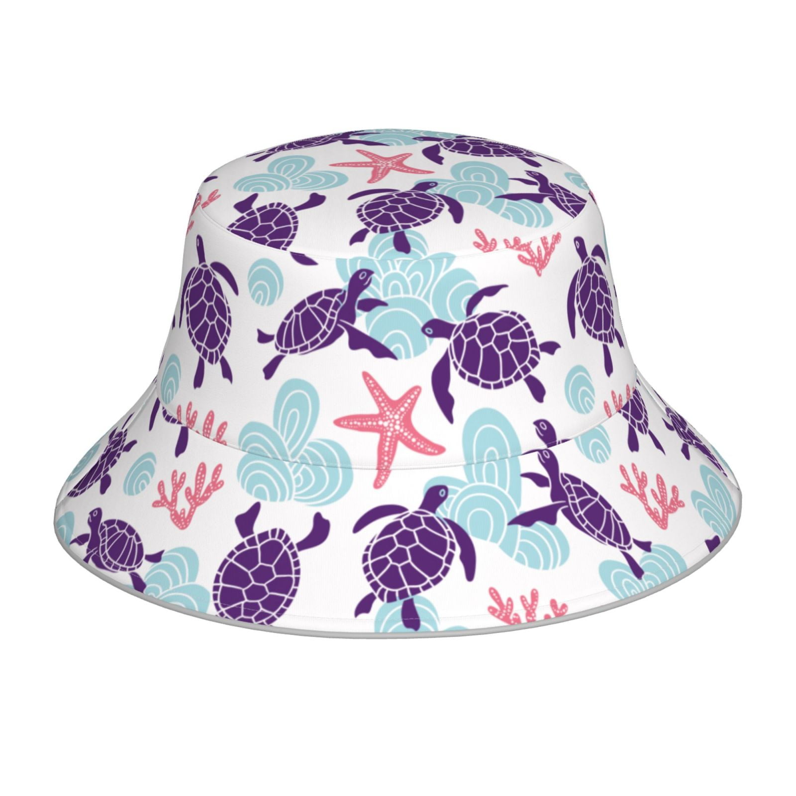 Balery Ornamental Turtles Sun Hats for Men Women Bucket Hat UPF 50 ...