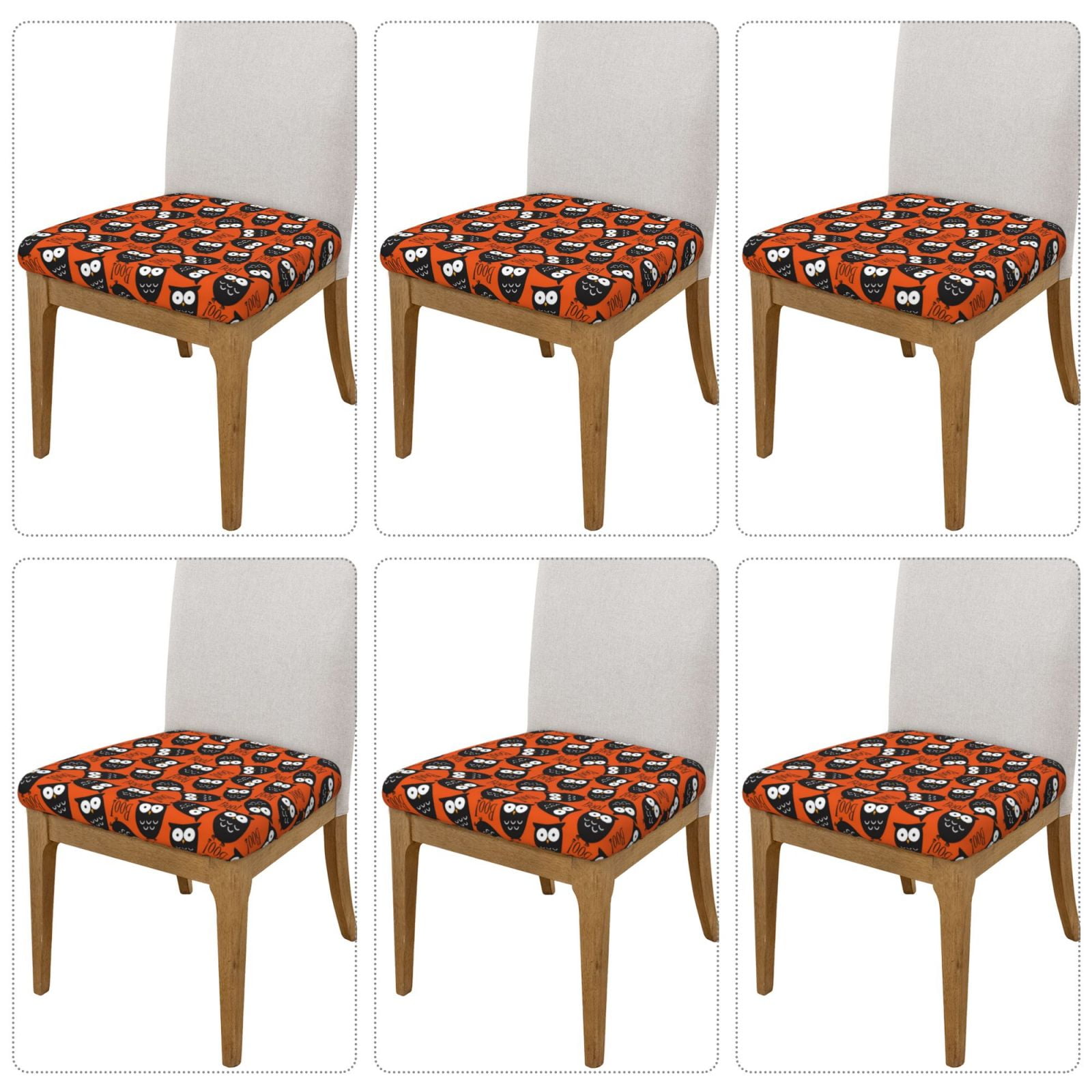 Balery Owls And Boo Stretch Couch Cushion Covers, Individual Sofa ...