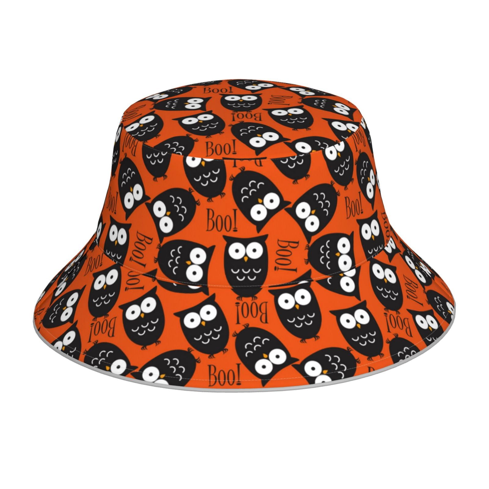 Balery Owls And Boo Sun Hats for Men Women Bucket Hat UPF 50+ Buckey ...