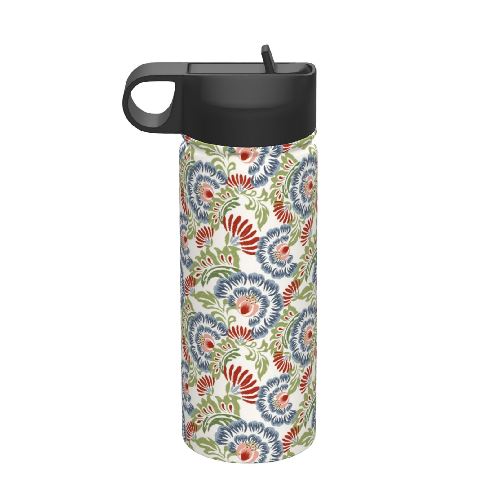 Balery Paisley Floral 5 Pattern Water Bottle,18oz Sports Insulated ...