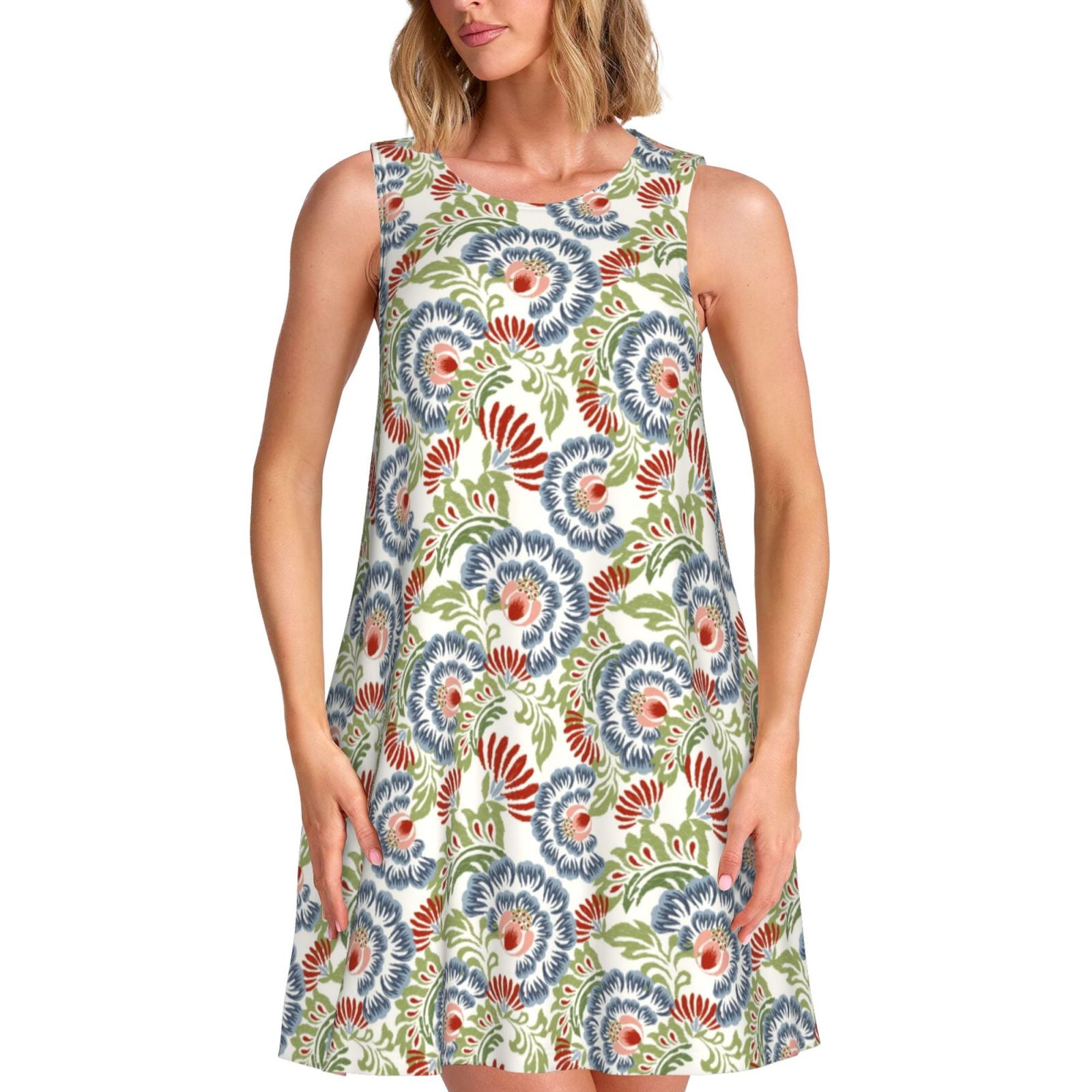 Balery Paisley Floral 5 Pattern Women’s Summer Dresses – Loose ...