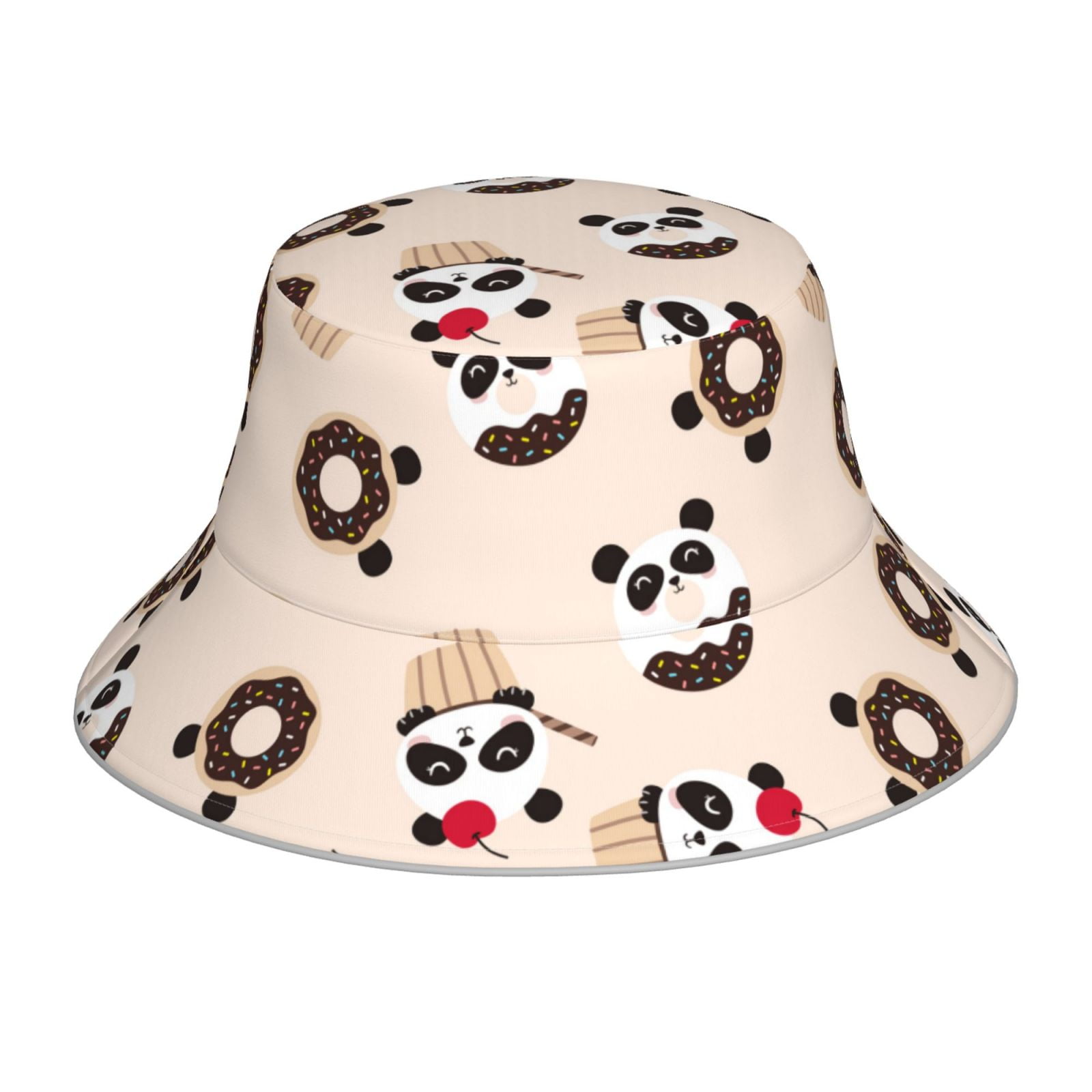 Balery Panda Ice Creams Donuts Sun Hats for Men Women Bucket Hat UPF 50 ...