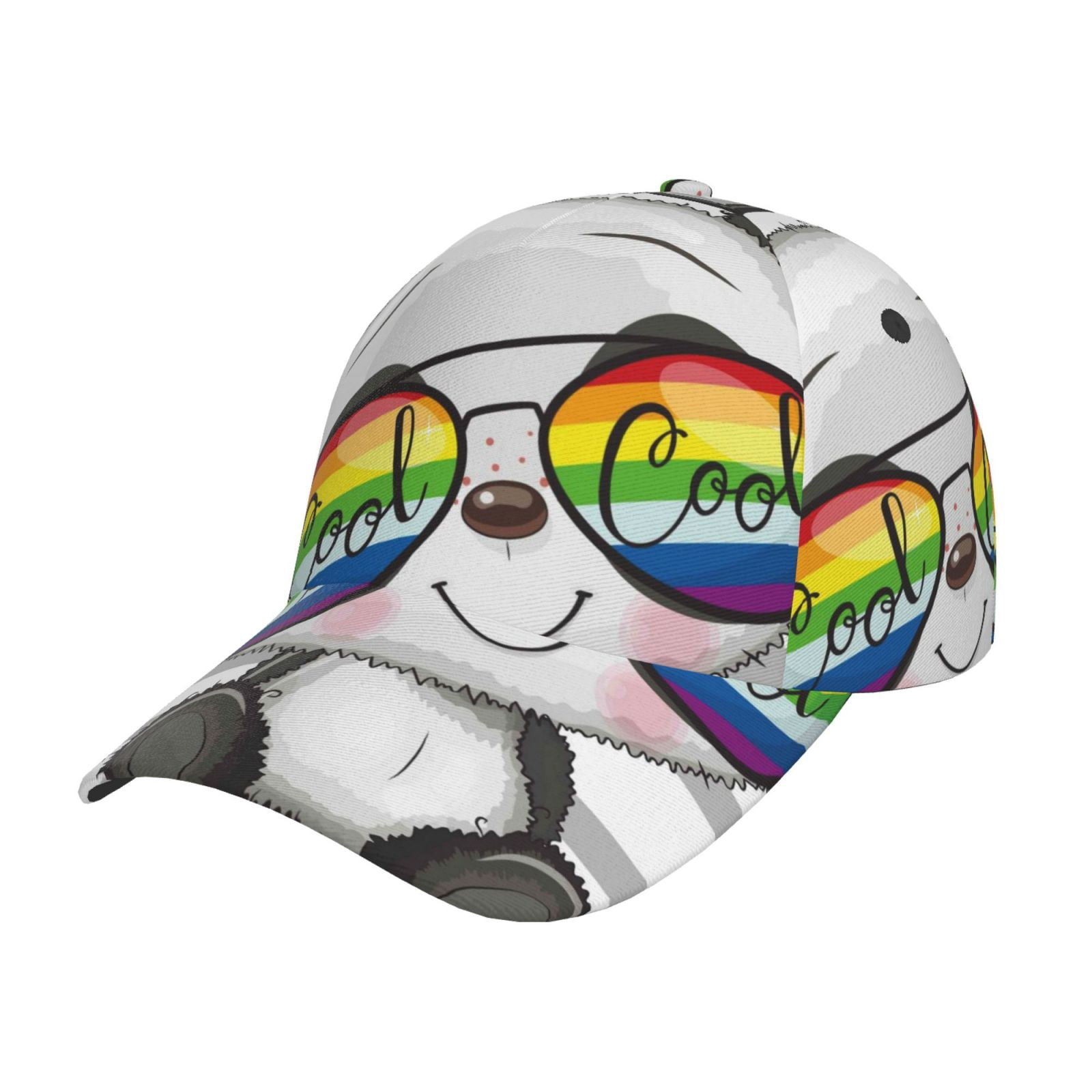 Balery Panda With Sun Glasses Baseball Cap For Women Men,Adjustable ...