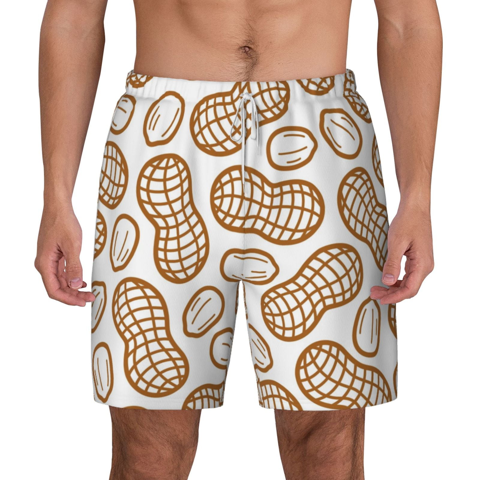 Balery Peanuts7 Mens Swim Trunks Swim Shorts for Men Quick Dry Inseam ...