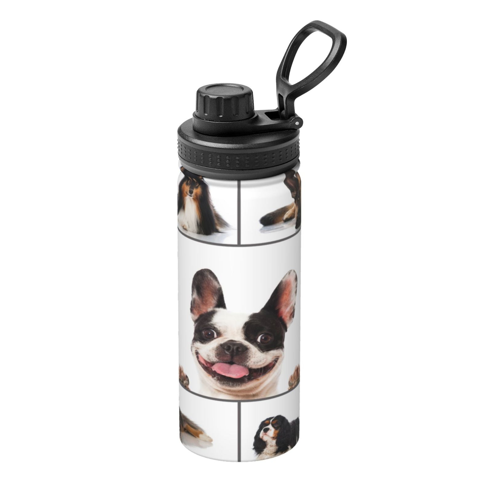 Balery Pedigree dogs collage Pattern 18oz Sports Insulated Kettle ...