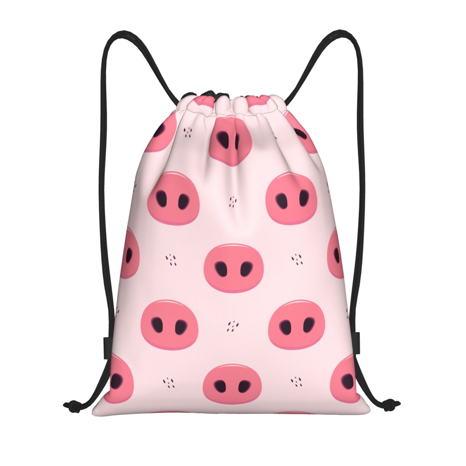 Balery Pig Noses Pattern Drawstring Backpack Bag Sport Gym Sackpack ...