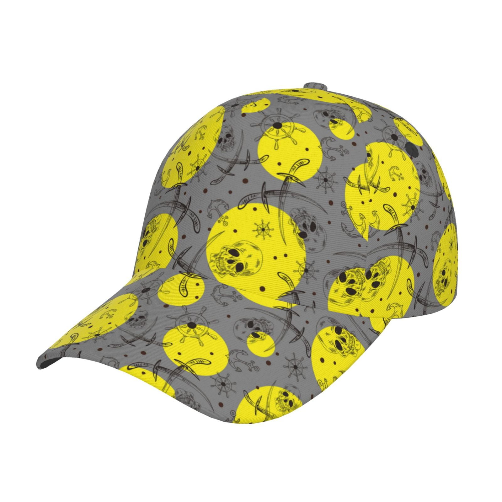 Balery Pirate skulls Pattern Baseball Cap Adjustable Size for Running ...
