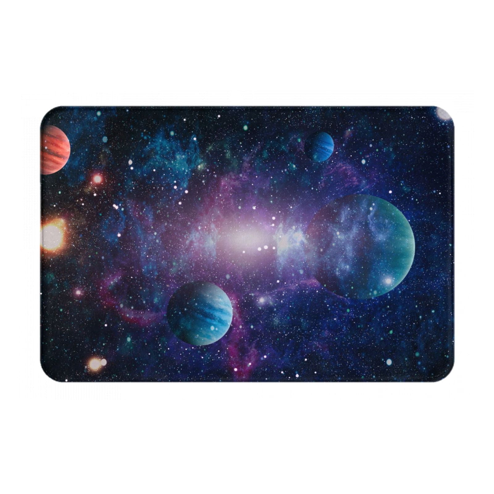 Balery Planets Stars And Galaxies1 Doormat, Durable Flannel Fabric ...