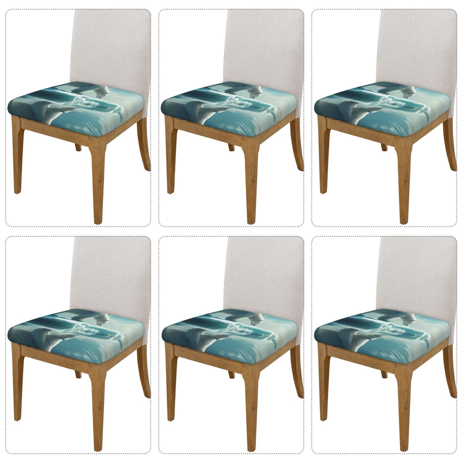 Balery Polar Bear On Iceberg Stretch Couch Cushion Covers, Individual ...