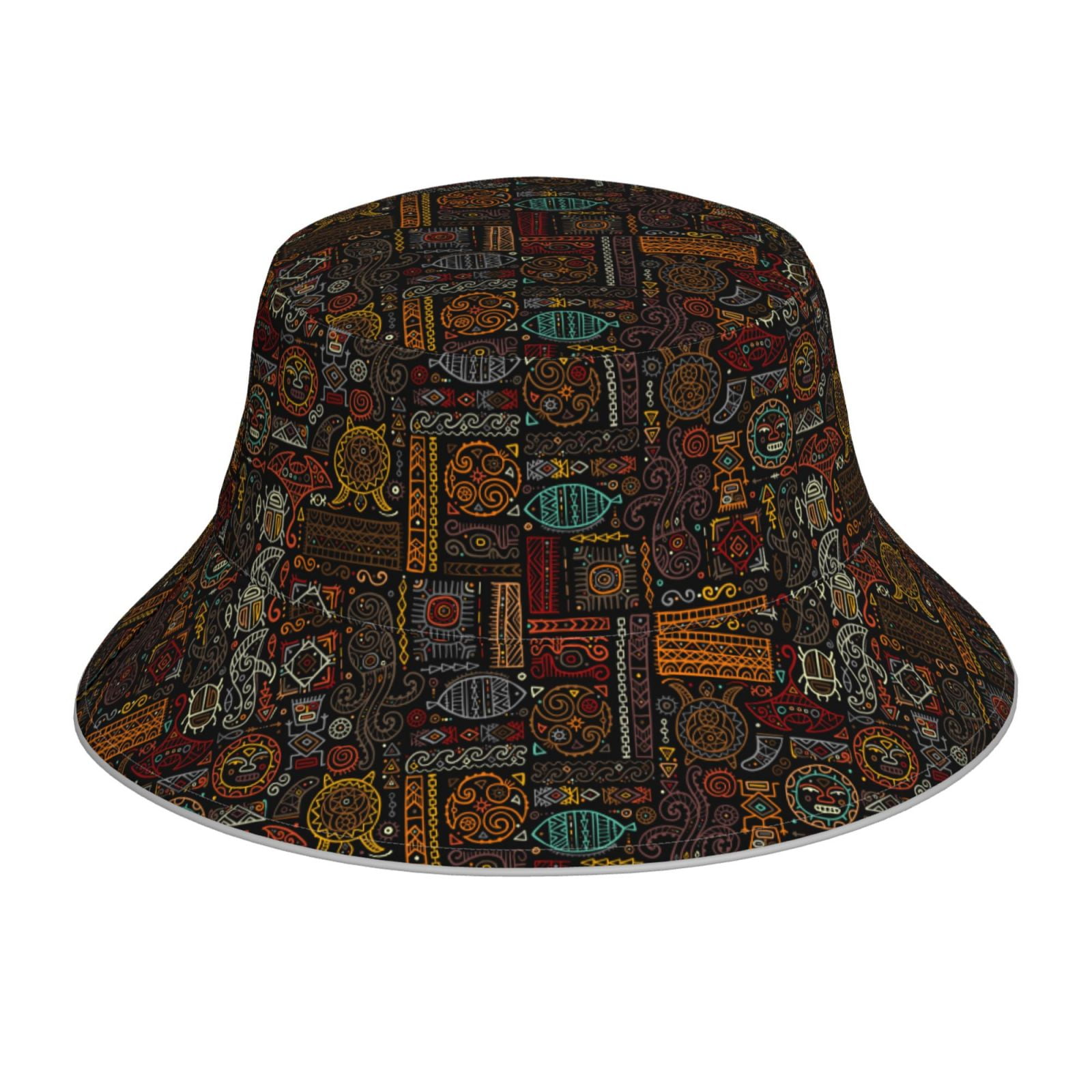 Balery Polynesian Turtles Sun Hats for Men Women Bucket Hat UPF 50 ...