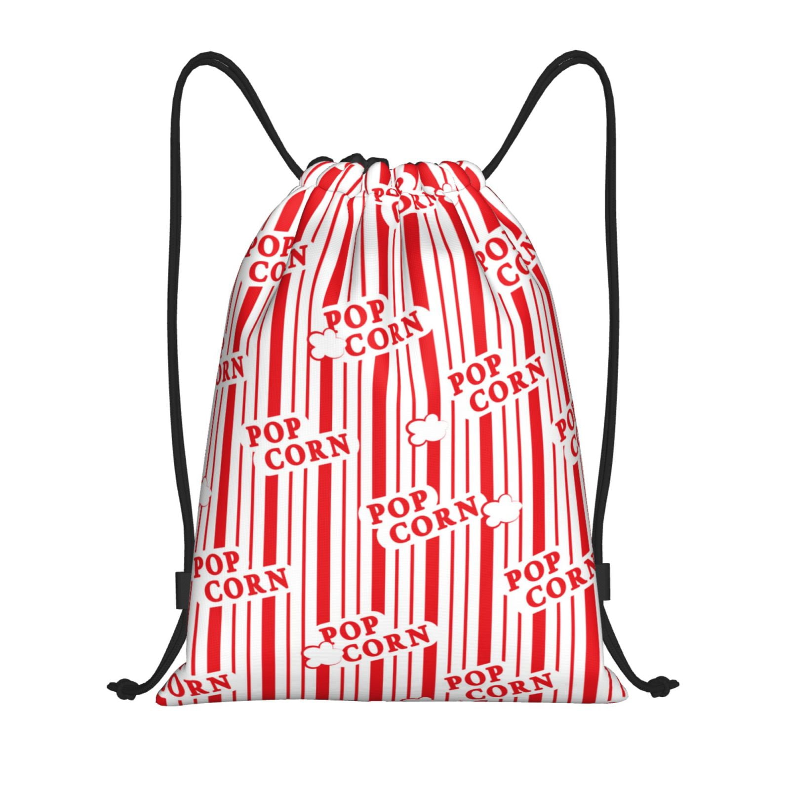 Balery Popcorn 1 Pattern Drawstring Backpack Bag Sport Gym Sackpack ...