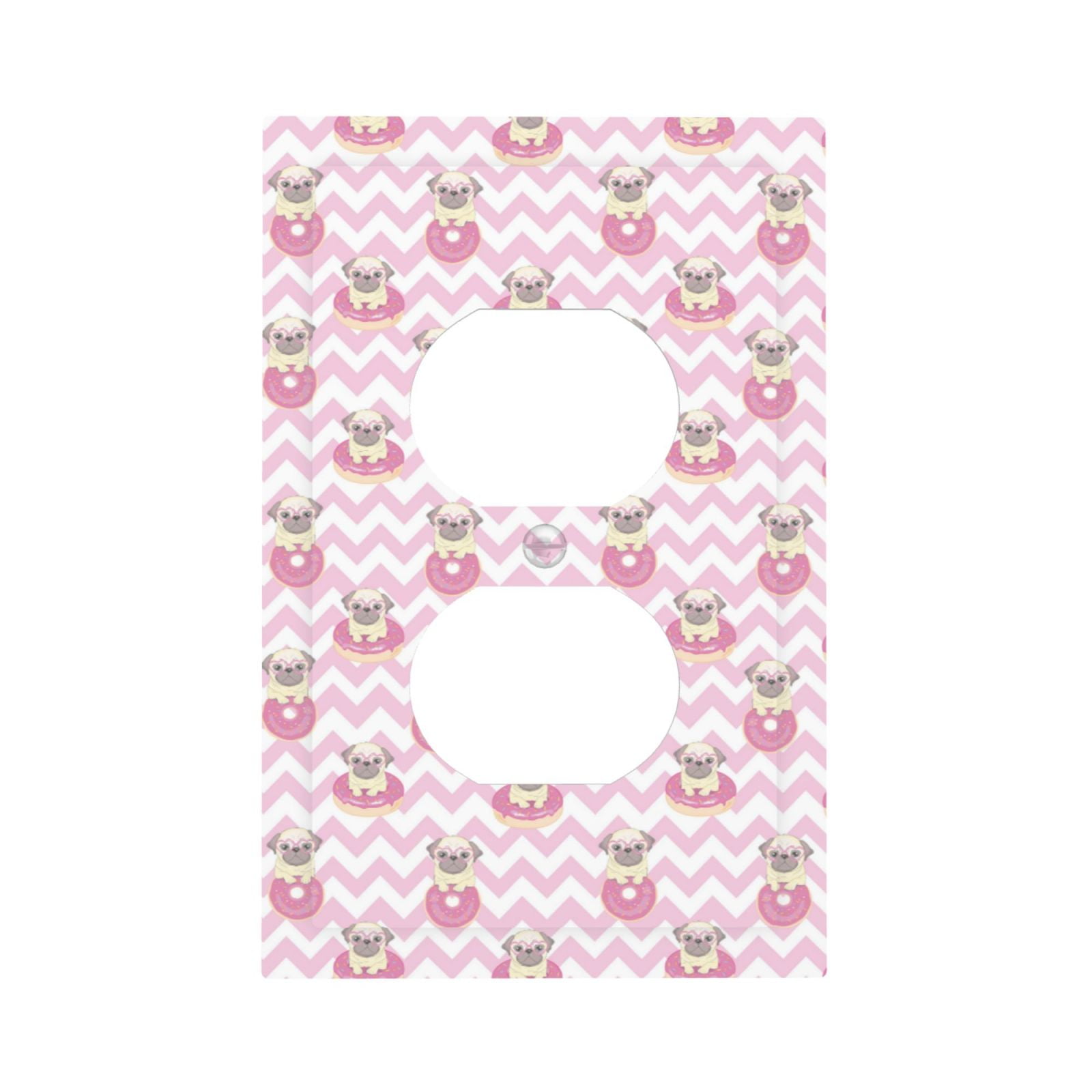 Balery Pug And Donut for Duplex Wall Plates Kit, Electrical Outlet ...