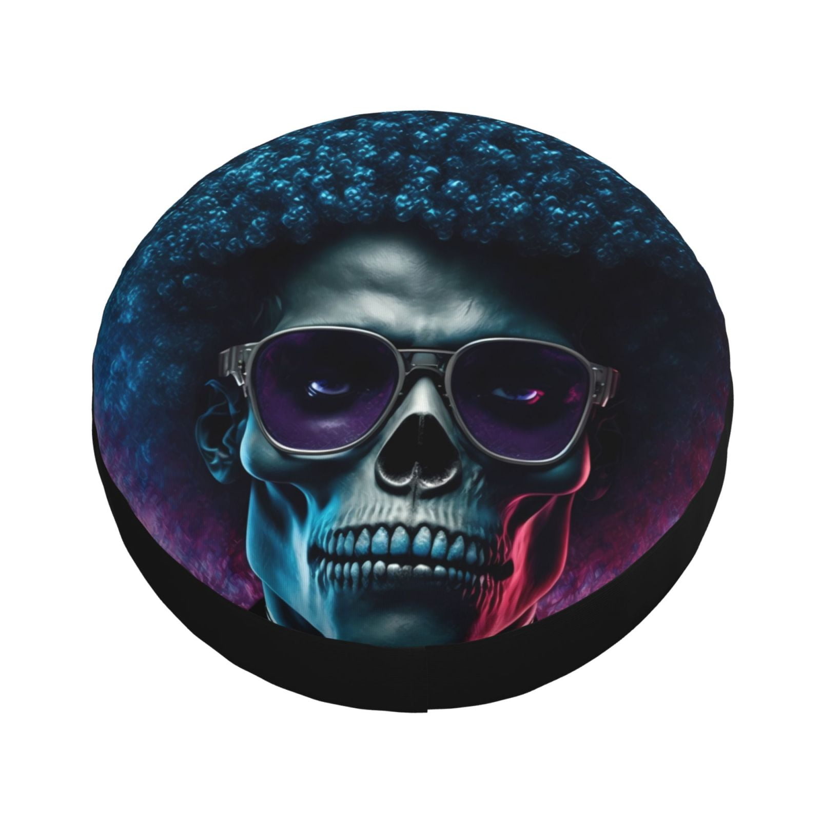 Balery Punk Style Blue Haired Skull Tire Covers - Tough Tire Wheel ...