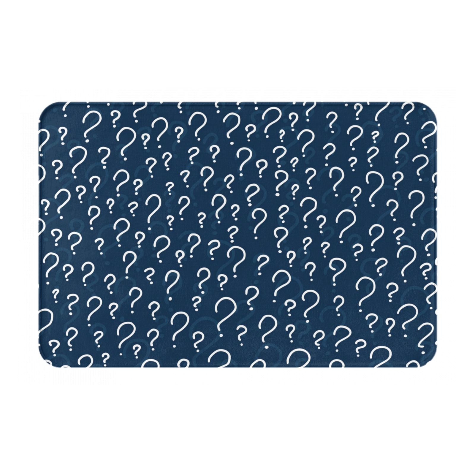 Balery Question Marks Doormat, Durable Flannel Fabric, Waterproof Stain ...