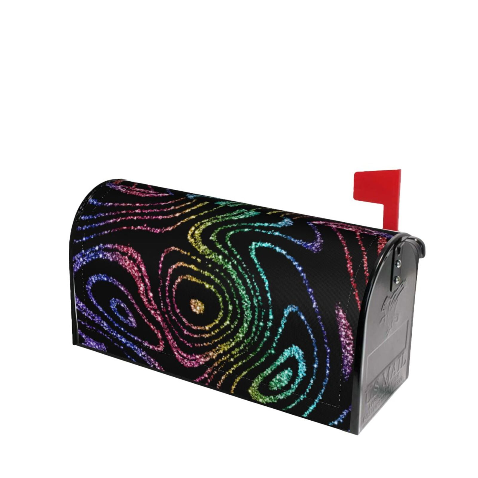Balery Rainbow Glitter Mailbox Cover - Standard Size-21x18 in - Walmart.com